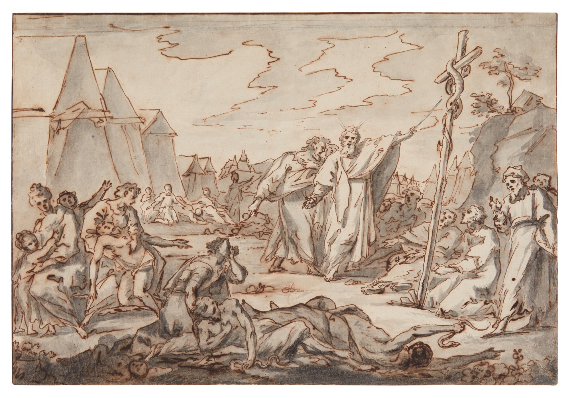 Moses and the Brazen Serpent | Old Master and British Works on Paper ...