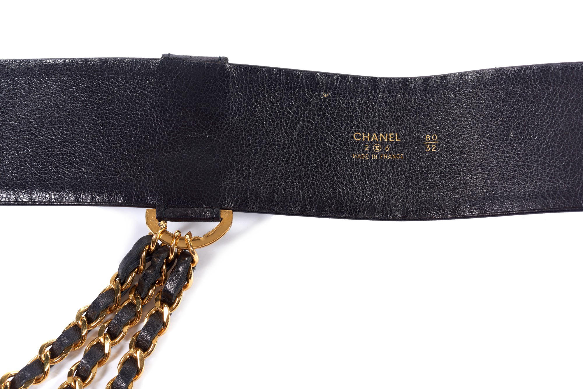 BLACK LEATHER CHAIN BELT, CHANEL | A Collection of a Lifetime: Chanel ...
