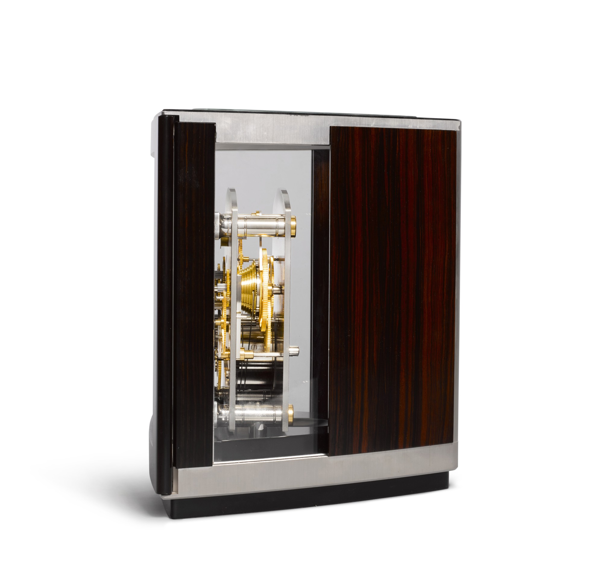 Buben Zorweg "Pythagoras" world time tourbillon mantle clock in steel ...