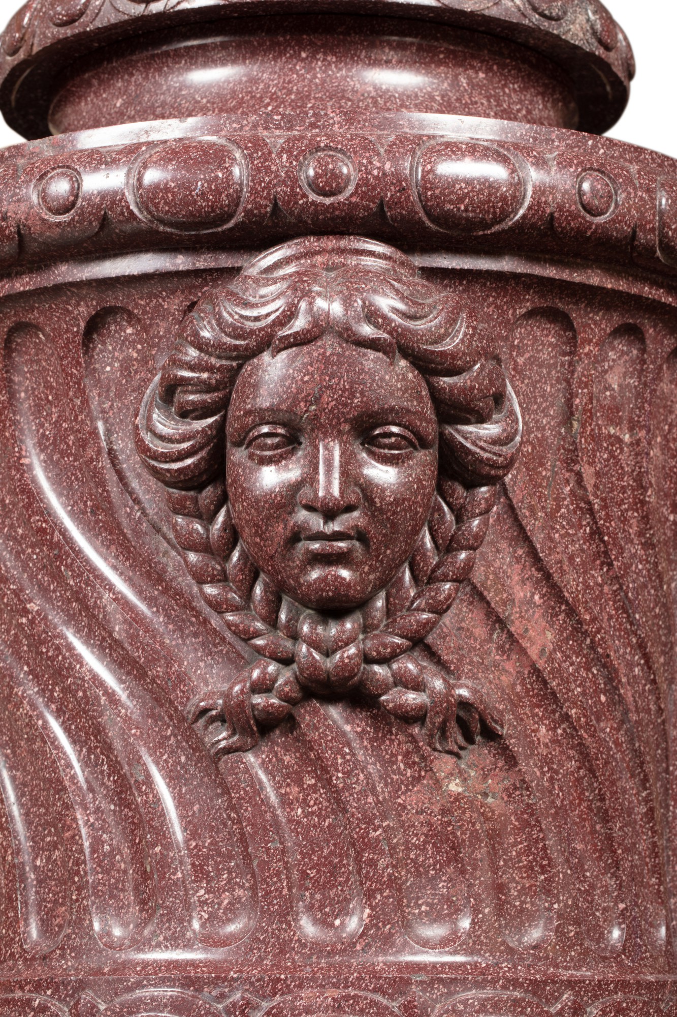 A magnificent pair of Egyptian porphyry vases, Rome, circa 1680-1710 ...