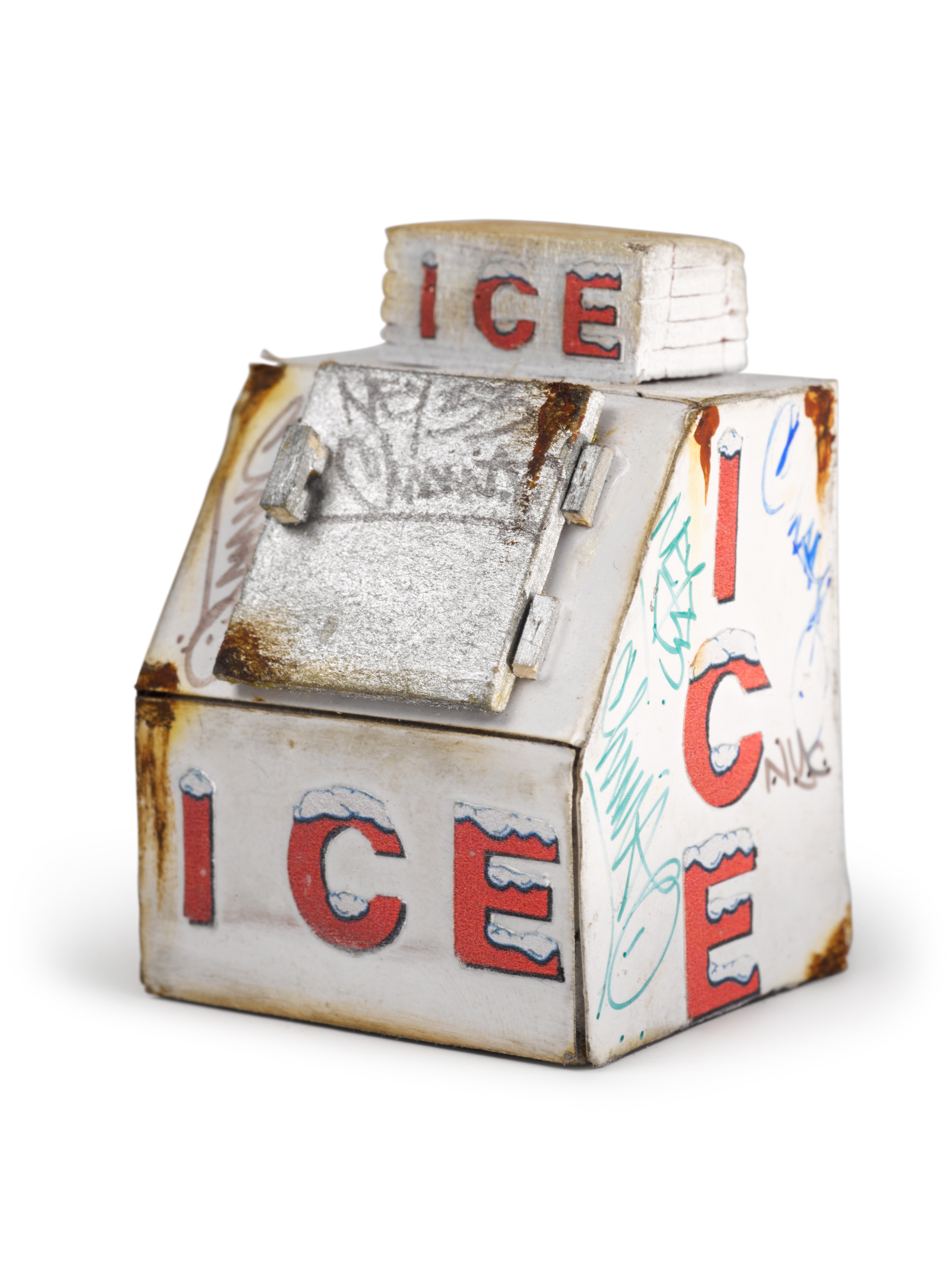 Original miniature of a classic New York City bodega with icebox ...