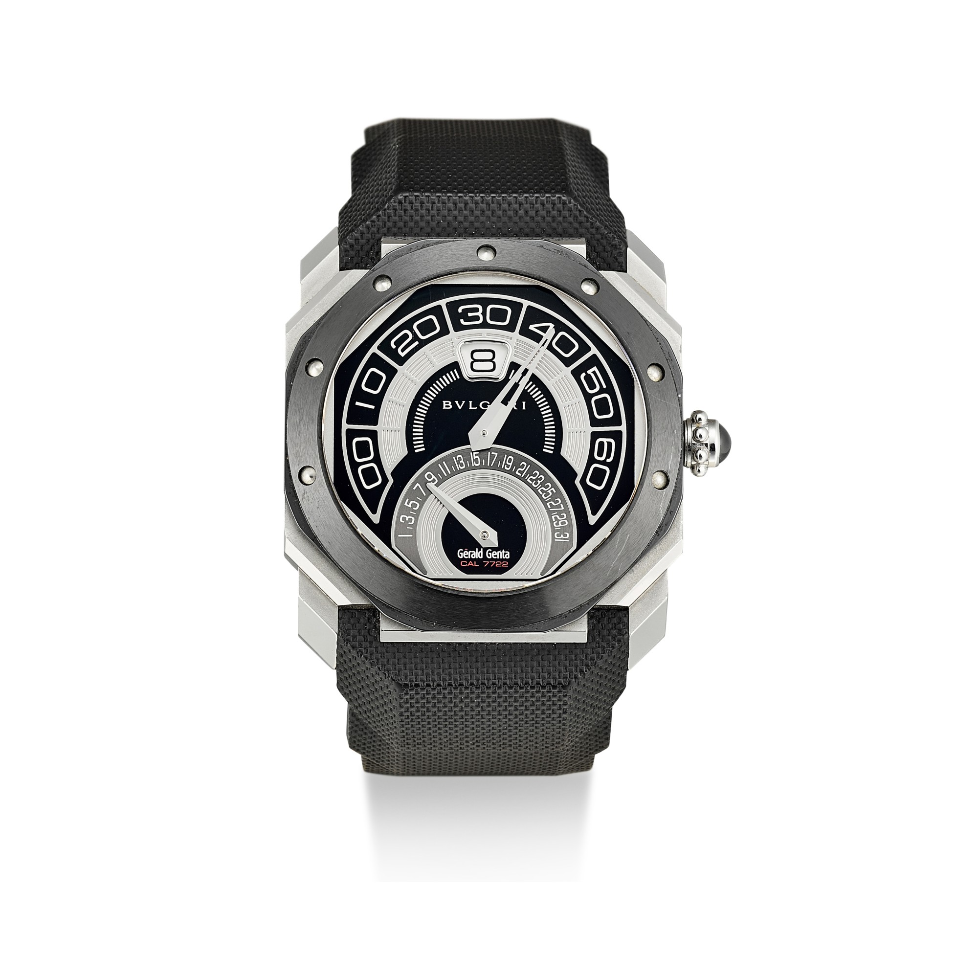BULGARI | GÉRALD GENTA OCTO BI-RETRO, REFERENCE BG043BSCVABR A BLACK ...