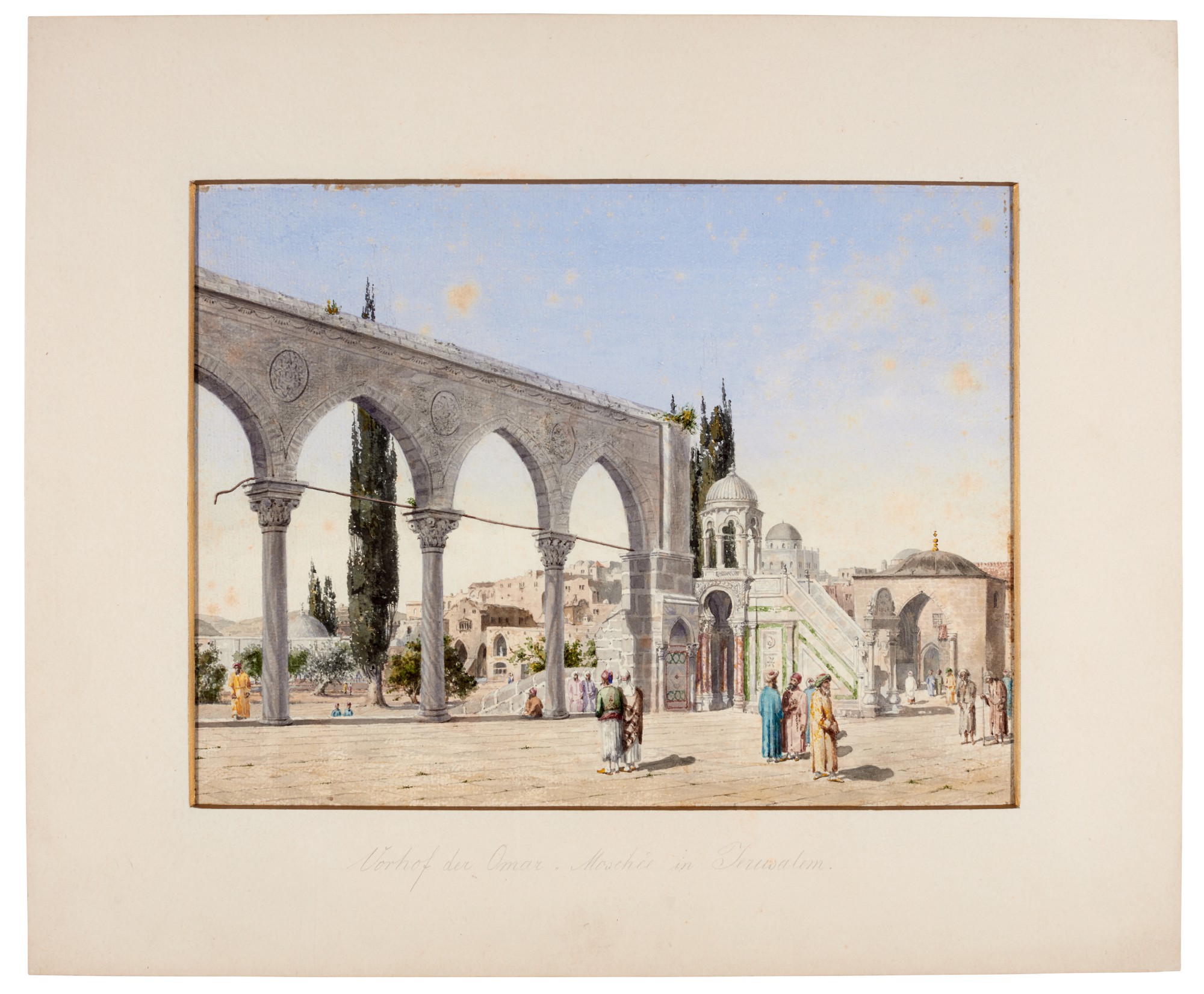Levantine watercolours | A set of fifty watercolours of Egypt, Syria ...