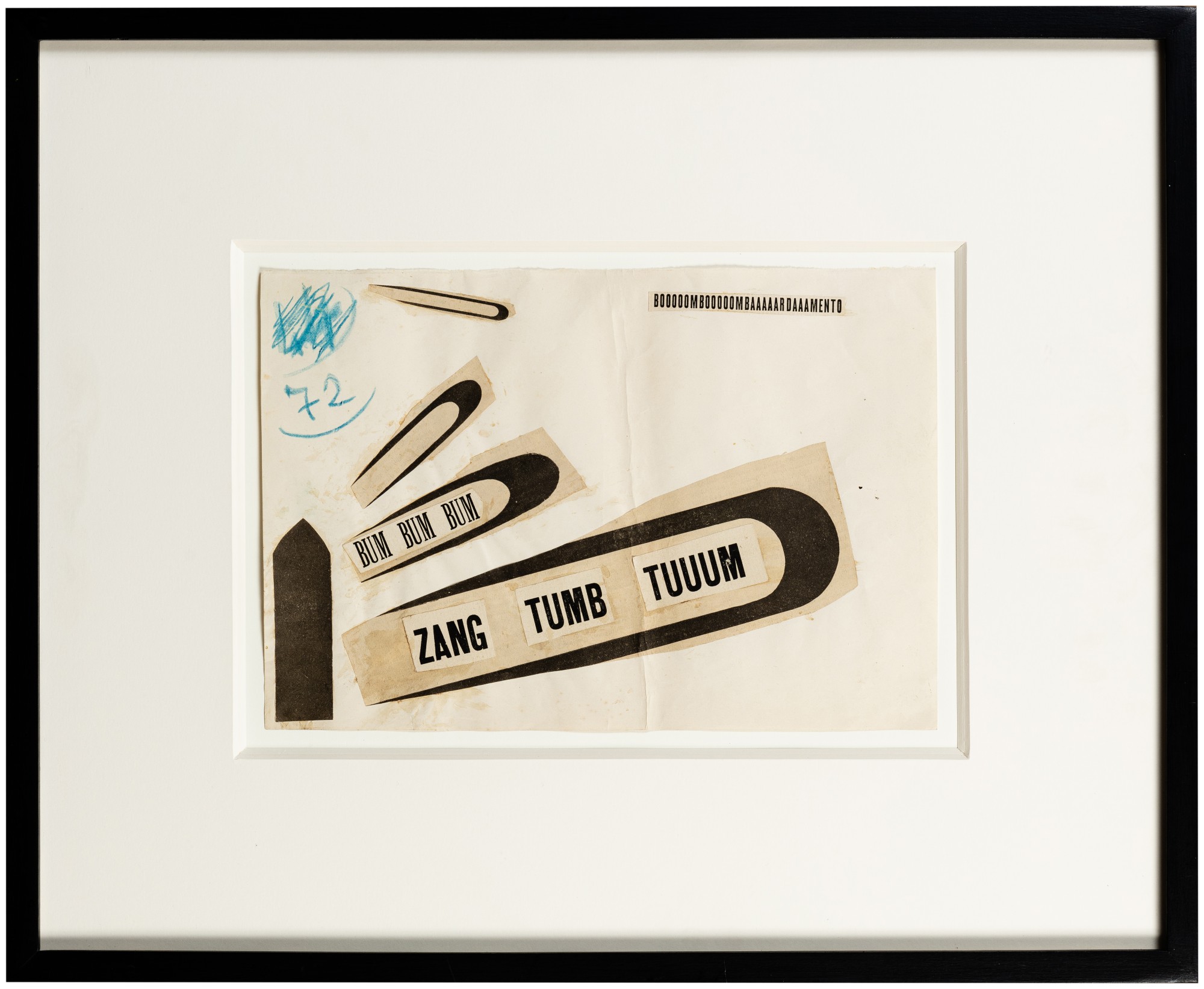 Zang Tumb Tuuum. 1915. Historic collage, exhibited several times in ...