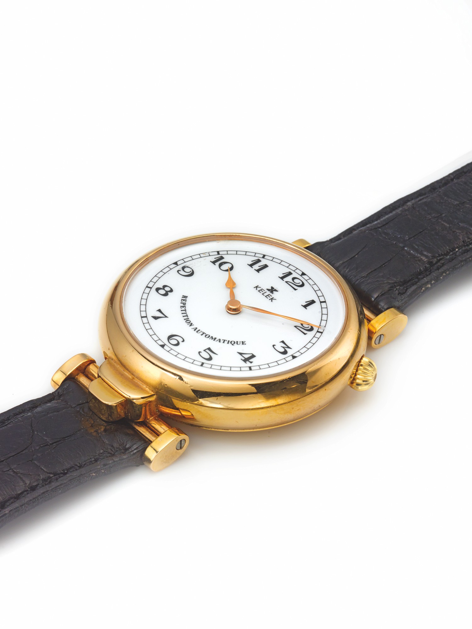 KELEK | A GOLD PLATED AUTOMATIC MINUTE REPEATING WRISTWATCH CIRCA 2000 ...