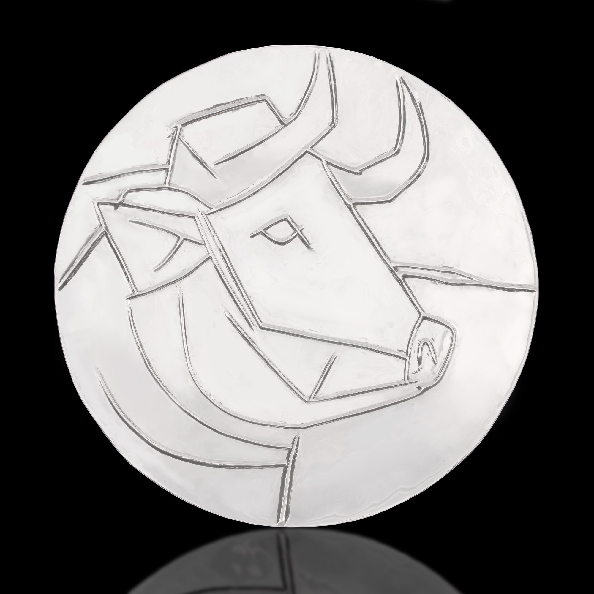 A Complete Set of Twenty-Four Silver Plates, accompanied by an ...