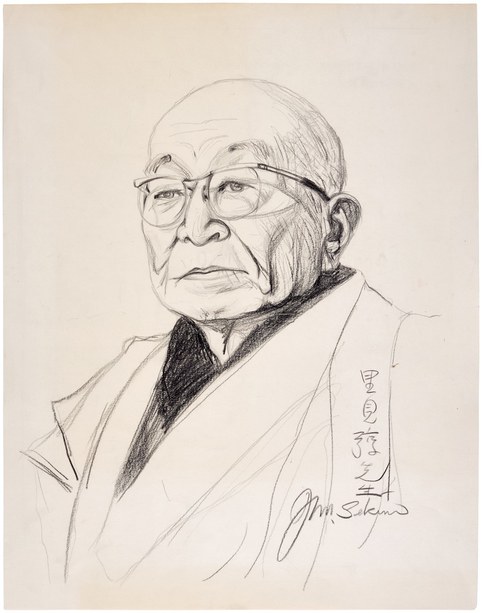 Sekino Jun'ichiro (1914-1988) | Portrait of Ton Satomi, the complete ...