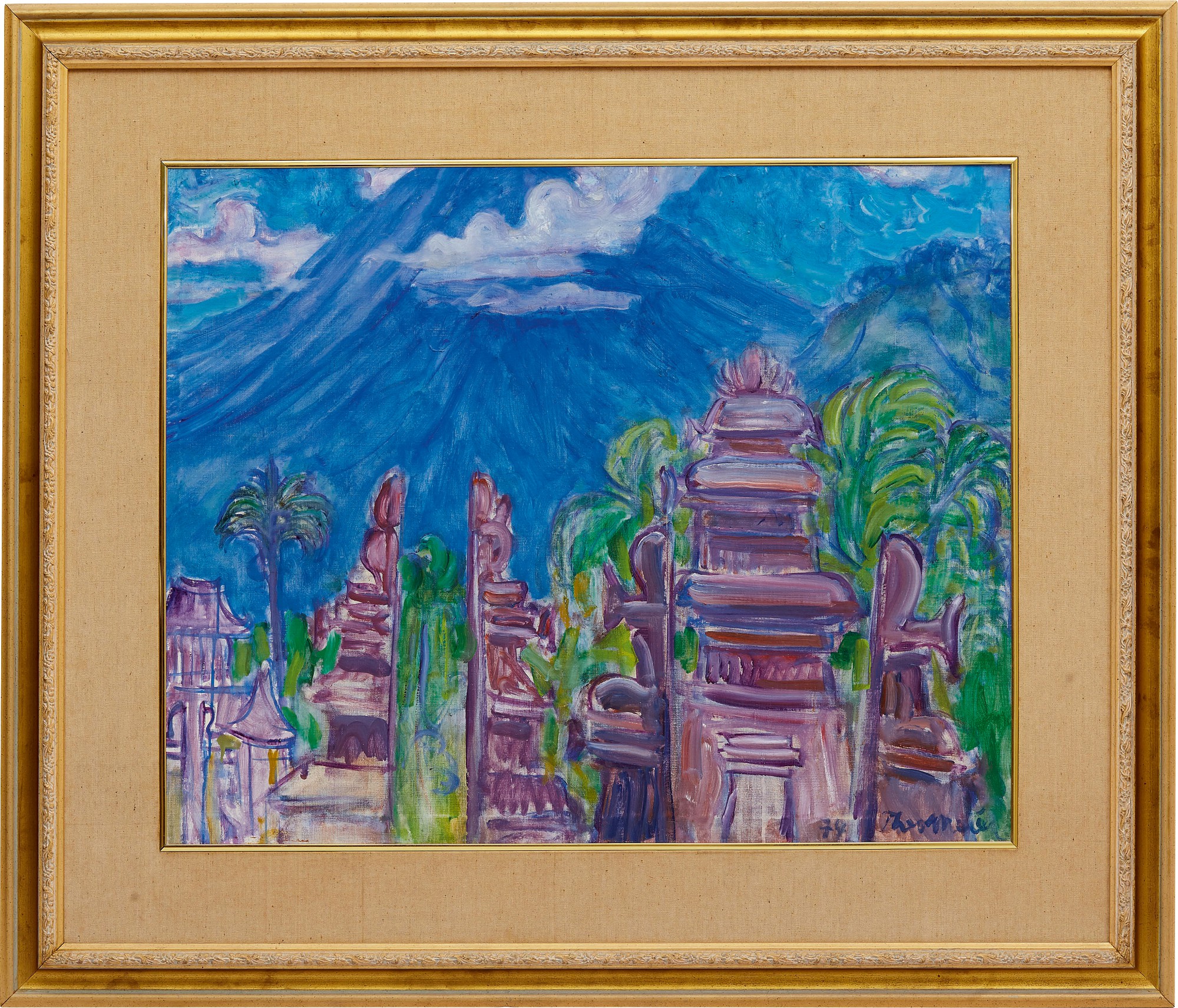 Theo Meier 西奧·邁爾 | View of a Temple 寺廟風景 | Modern Art Day Sale ...