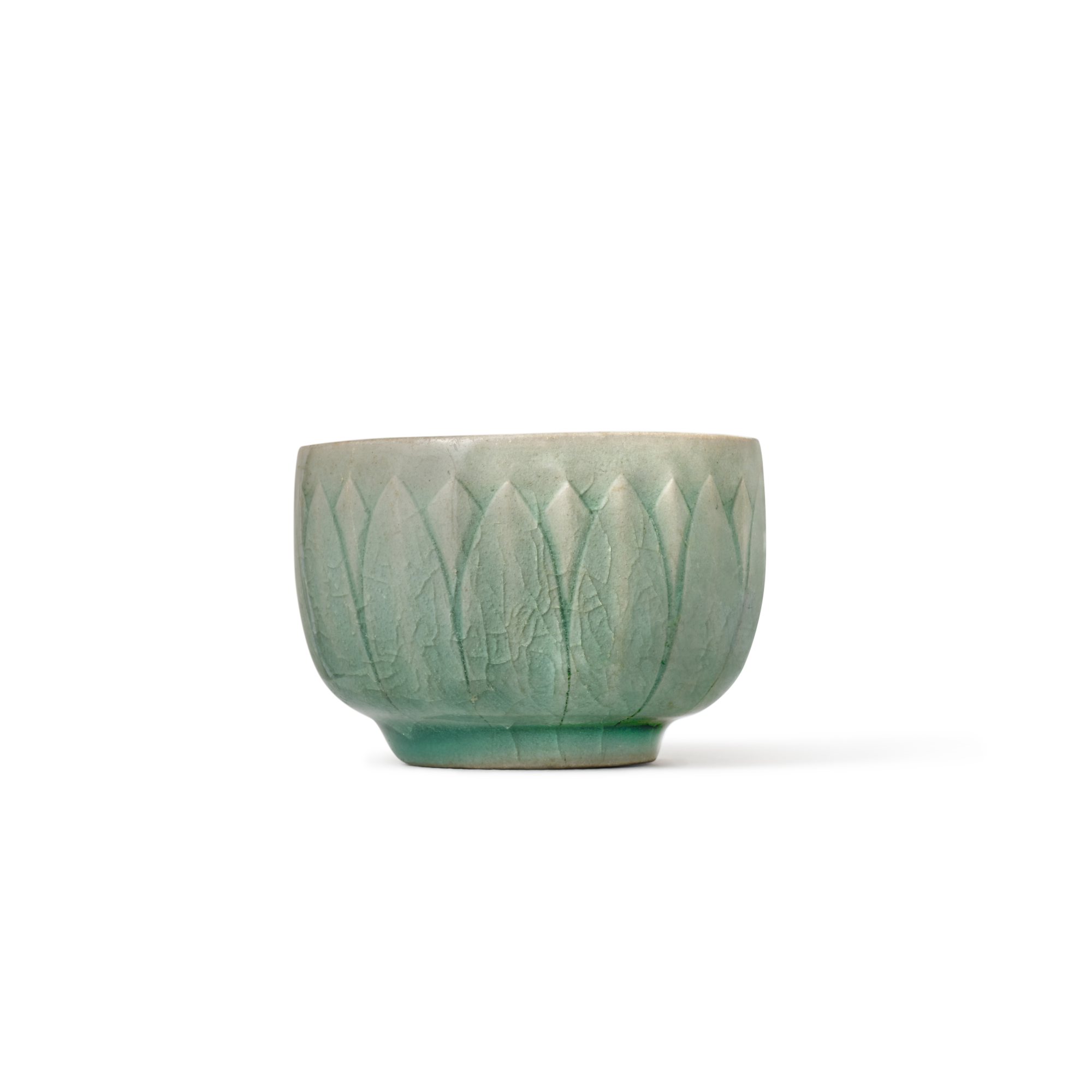 A carved celadon-glazed 'lotus' cup, Goryeo dynasty, 14th century | SUBLIME BEAUTY: Korean ...
