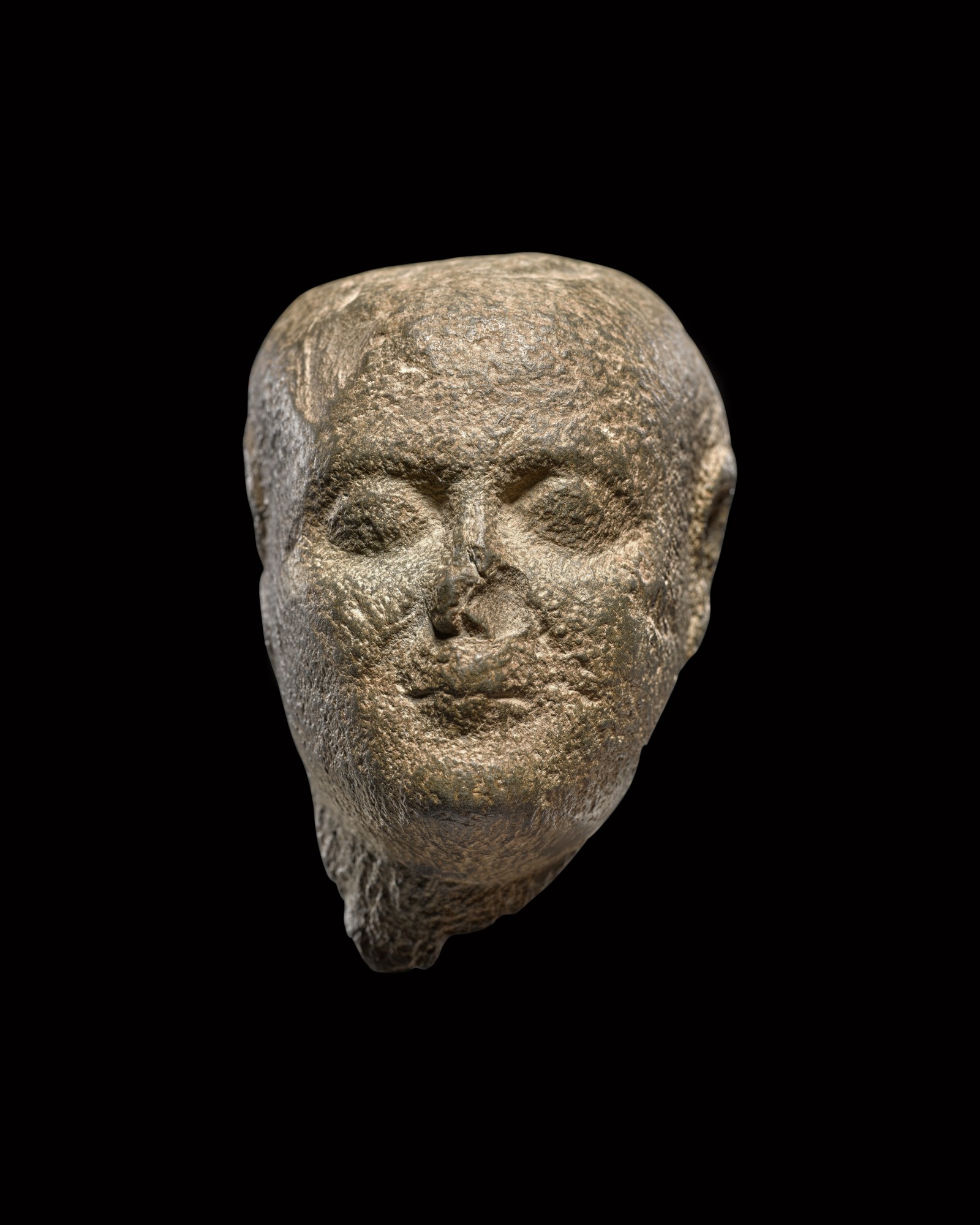 An Egyptian Basalt Head of a Man, 30th Dynasty/Ptolemaic Period, 380-30 ...