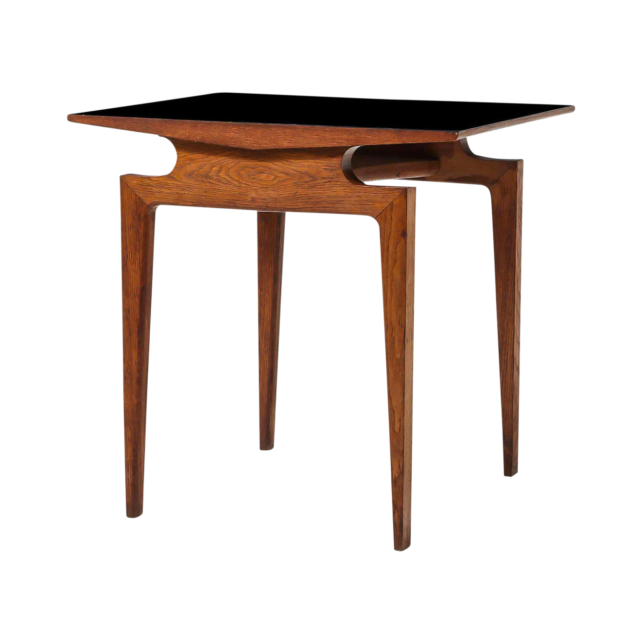 Vintage Sculptural French Mid-Century Modern Oak Gueridon Table ...