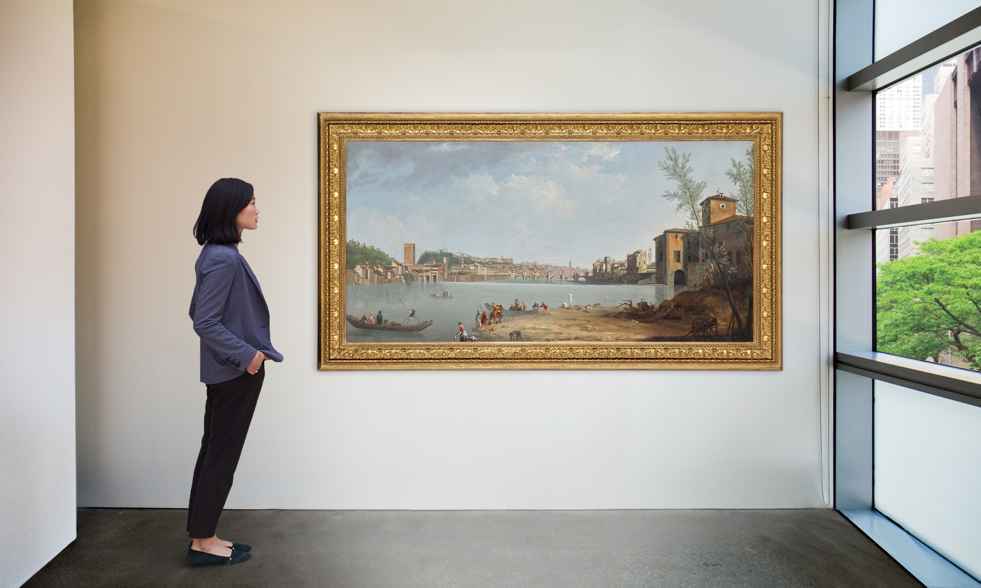 THOMAS PATCH | FLORENCE, A VIEW OF THE RIVER ARNO WITH THE PONTE ALLE ...