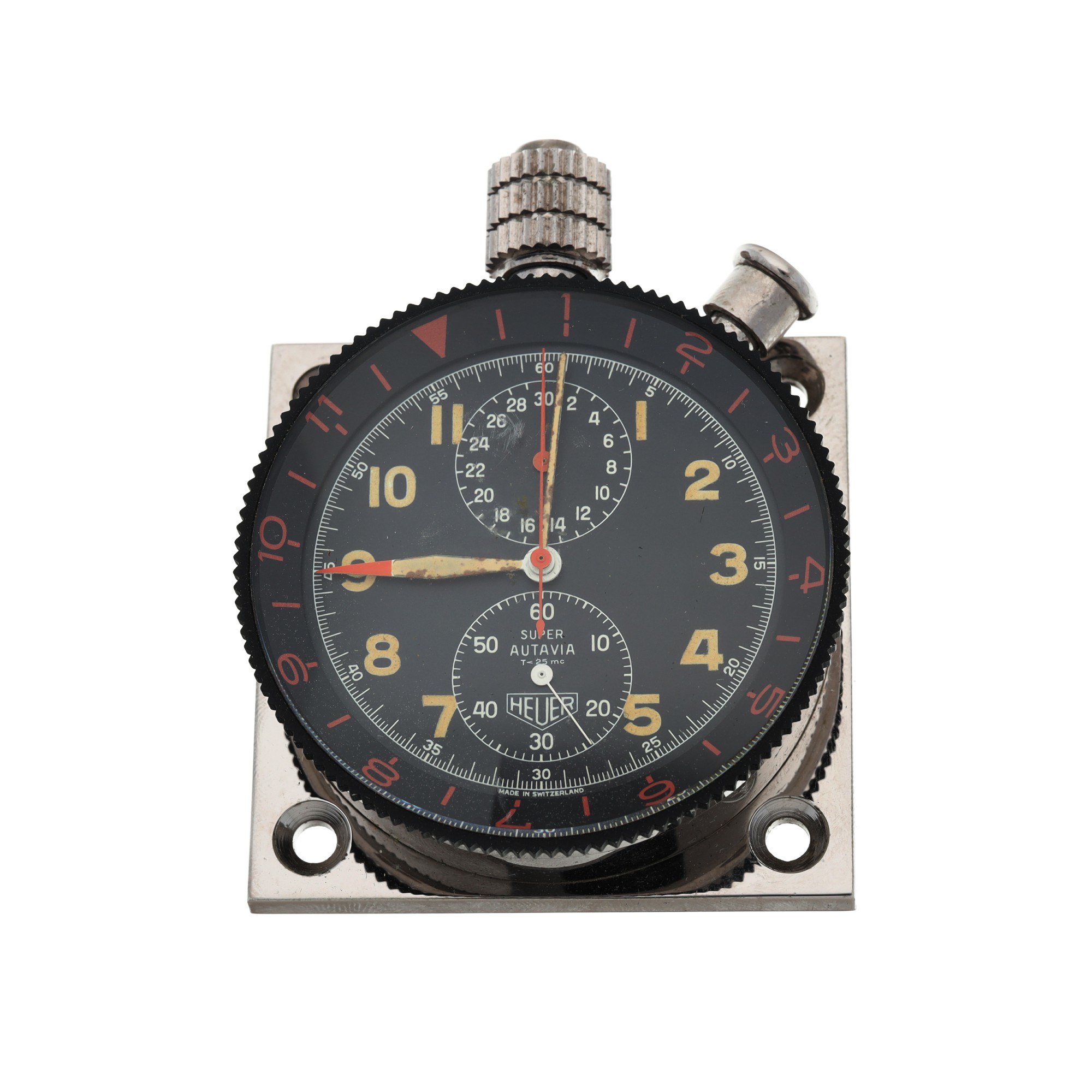 SUPER AUTAVIA A STAINLESS STEEL DASH-MOUNTED TIMER, CIRCA 1970 ...