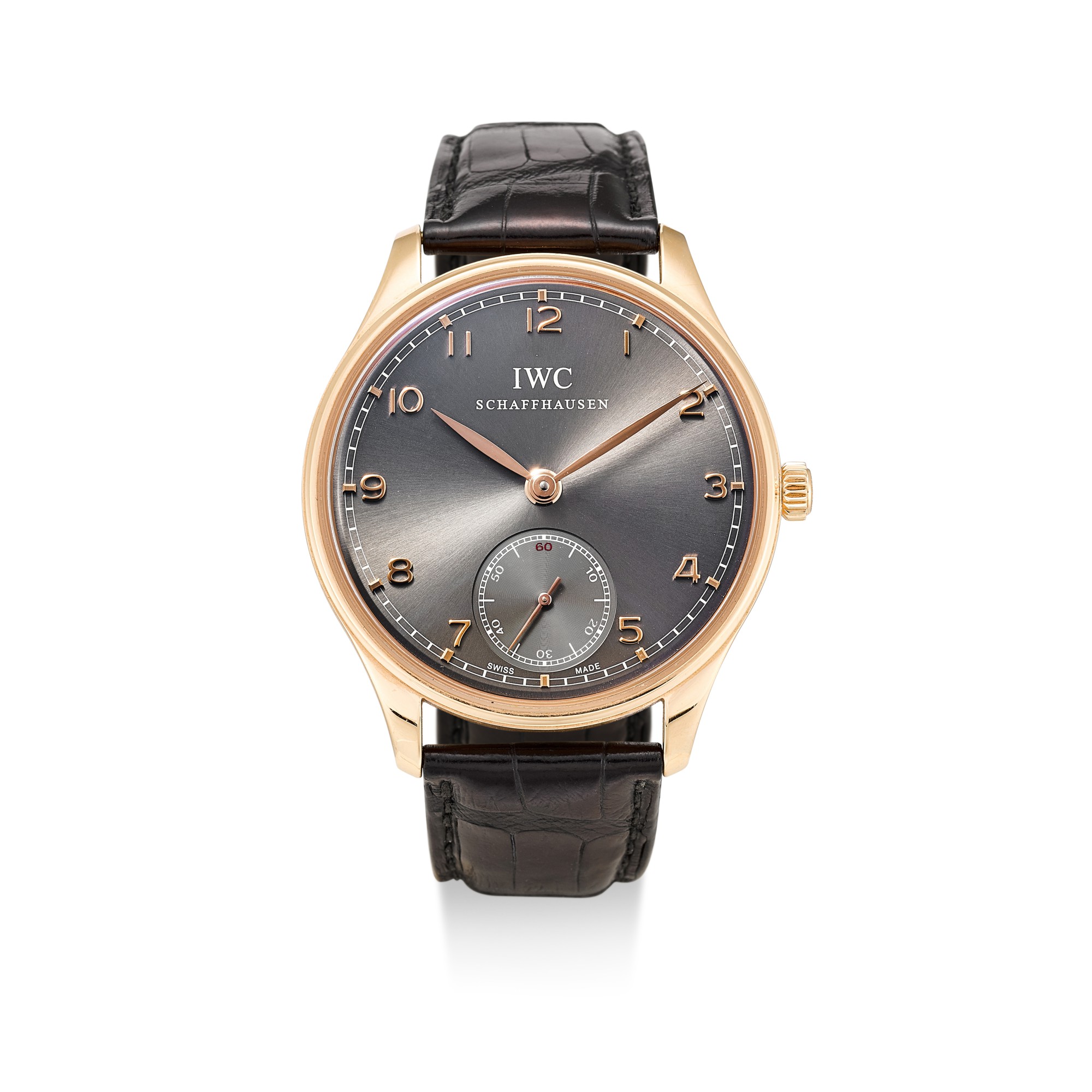 IWC | PORTUGUESE, REFERENCE IW5454-06, A PINK GOLD WRISTWATCH, CIRCA ...