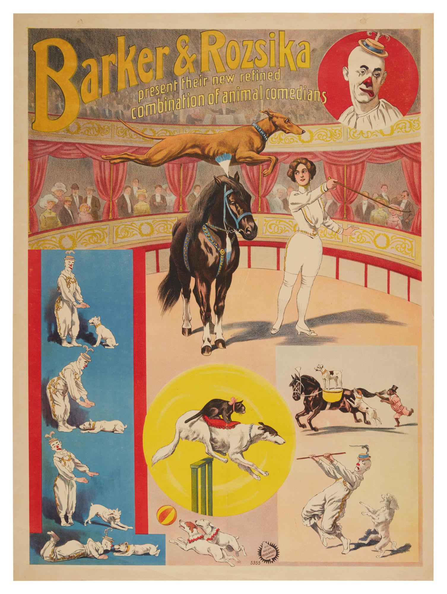 "Clown" Barker & Miss Rozsika | Animal comedians | The Ricky Jay ...