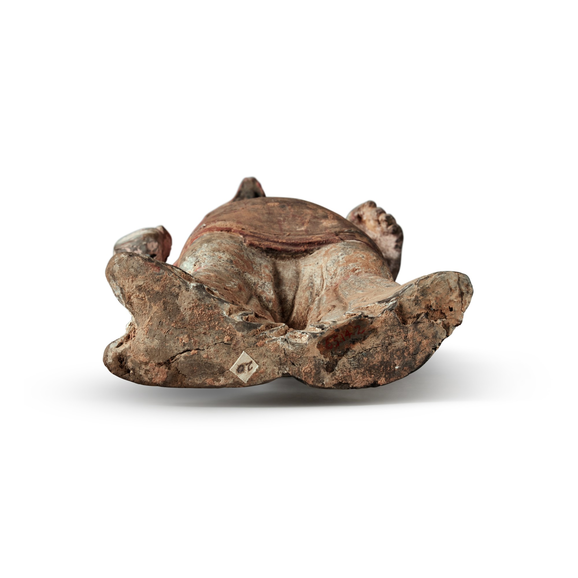 A painted gray pottery warrior, Northern Wei dynasty | 北魏 灰陶加彩武士立俑 ...