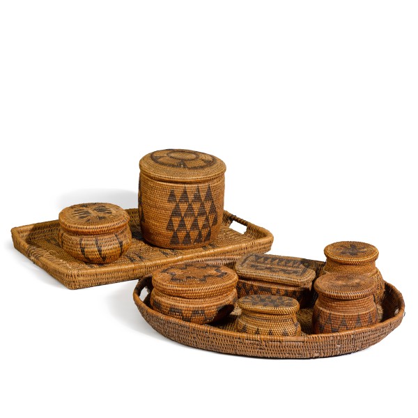 Zambia, 20th century | Lozi Baskets and Trays | Worlds within Worlds ...