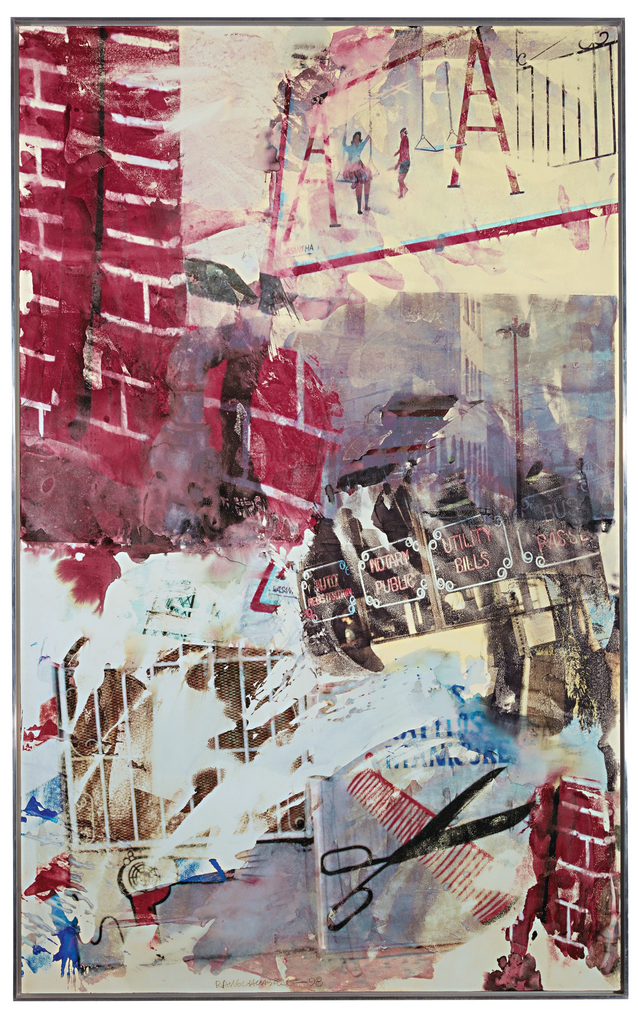 ROBERT RAUSCHENBERG | BUDGET CUT [ANAGRAM (A PUN)] | Contemporary Art ...