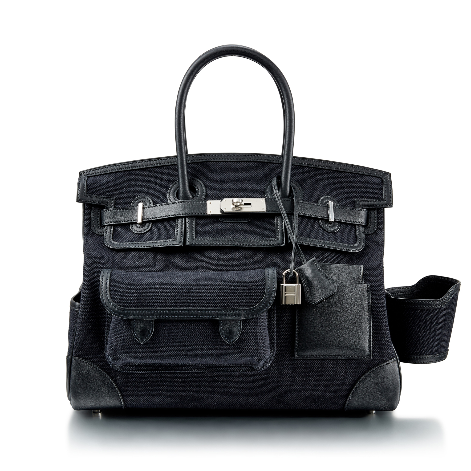 Noir Swift and Toile Birkin Cargo 35 Palladium Hardware, 2021 ...