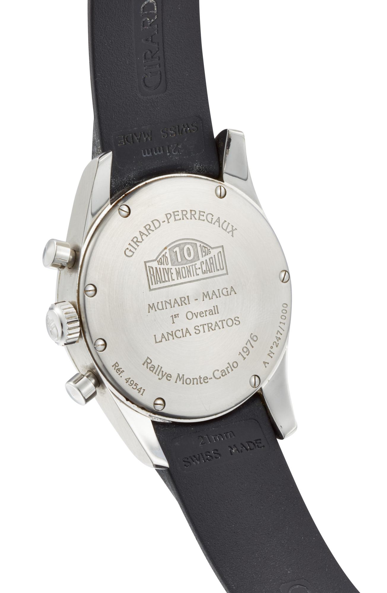 GIRARD-PERREGAUX | CHRONO MONTE-CARLO RALLY, REFERENCE 49541, A STAINLESS STEEL CHRONOGRAPH ...