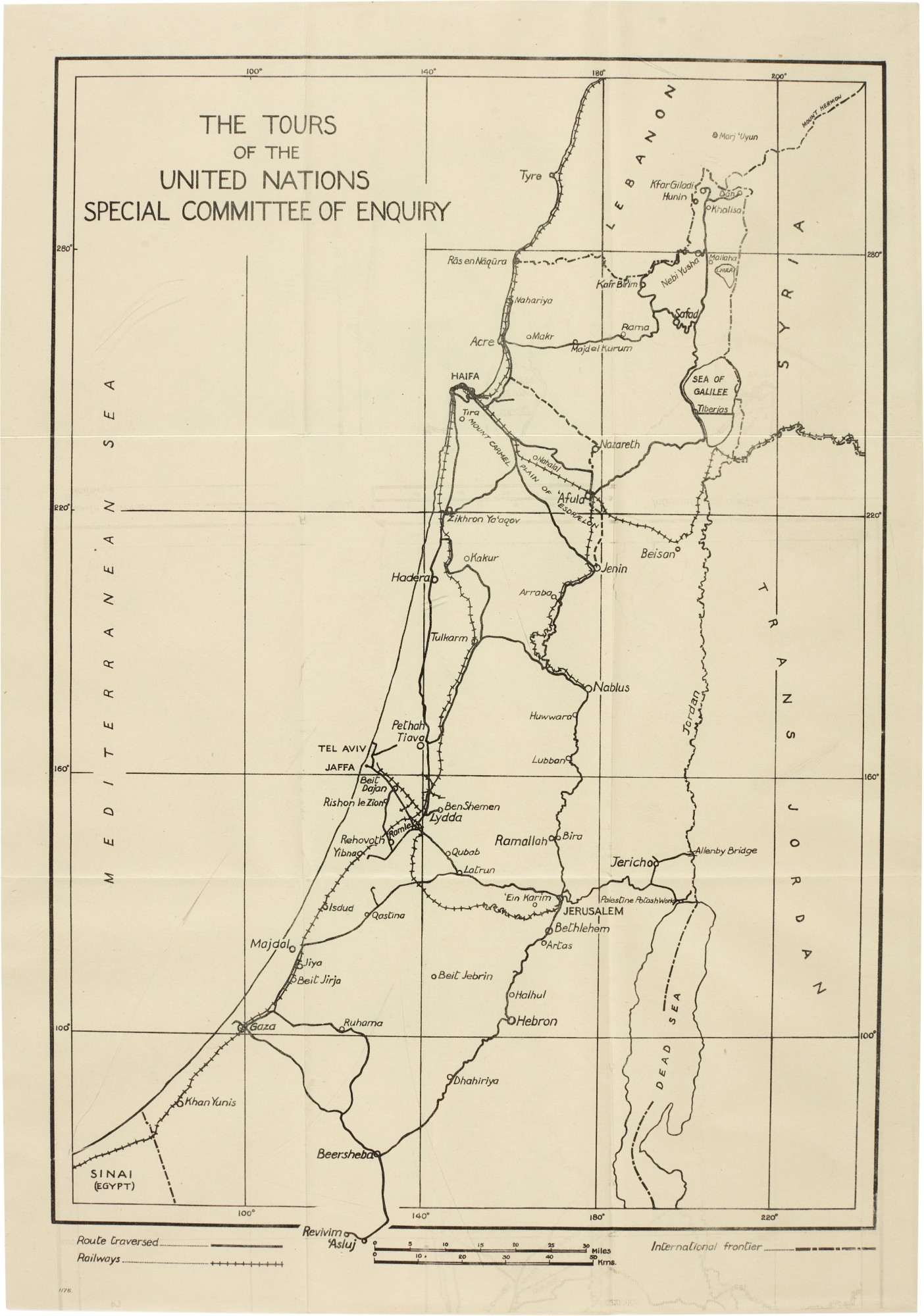 Report... by the United Nations Special Committee on Palestine. 1947, 2 ...