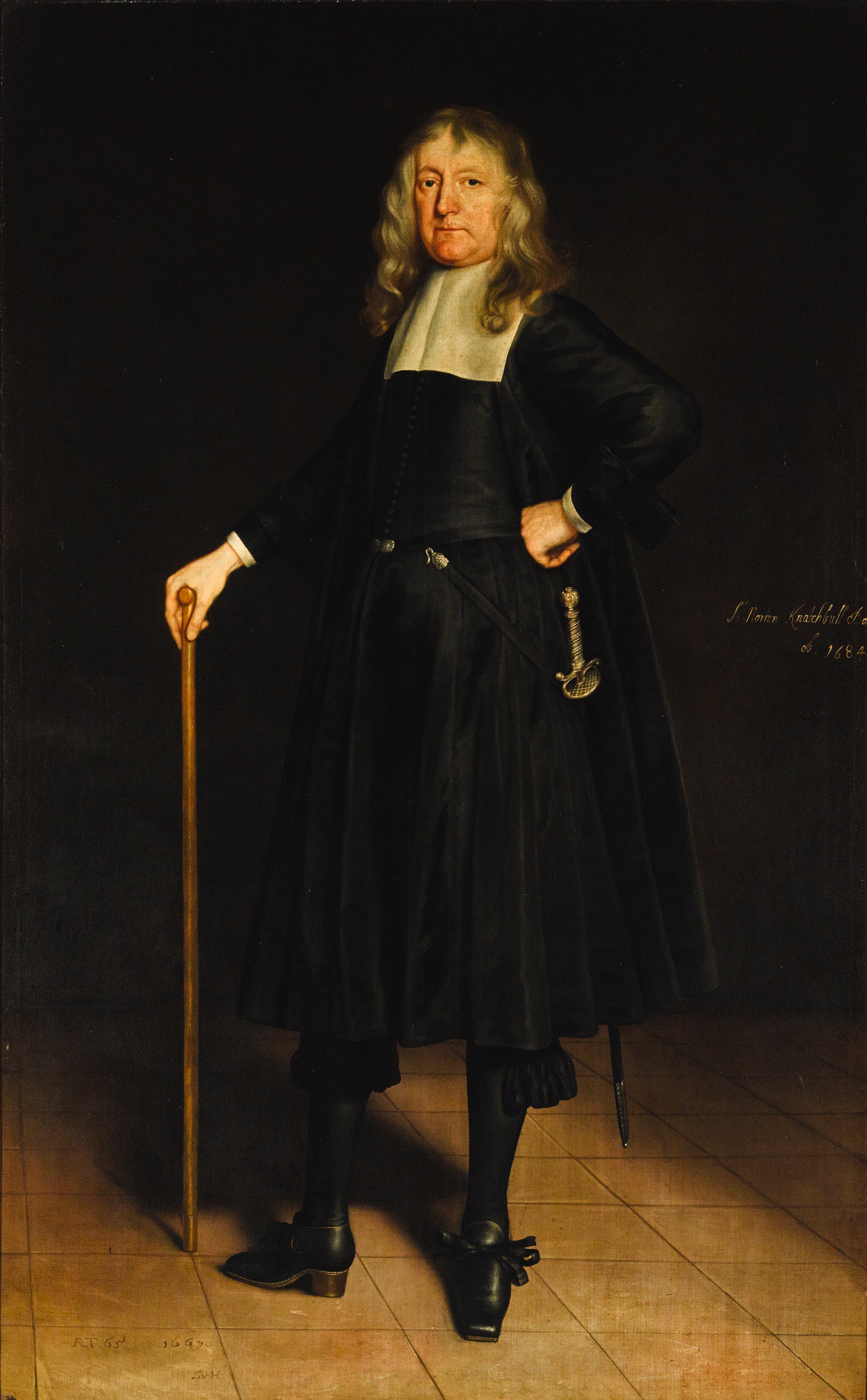 Portrait of Sir Norton Knatchbull, 1st Bt. (1601-1684), full-length ...