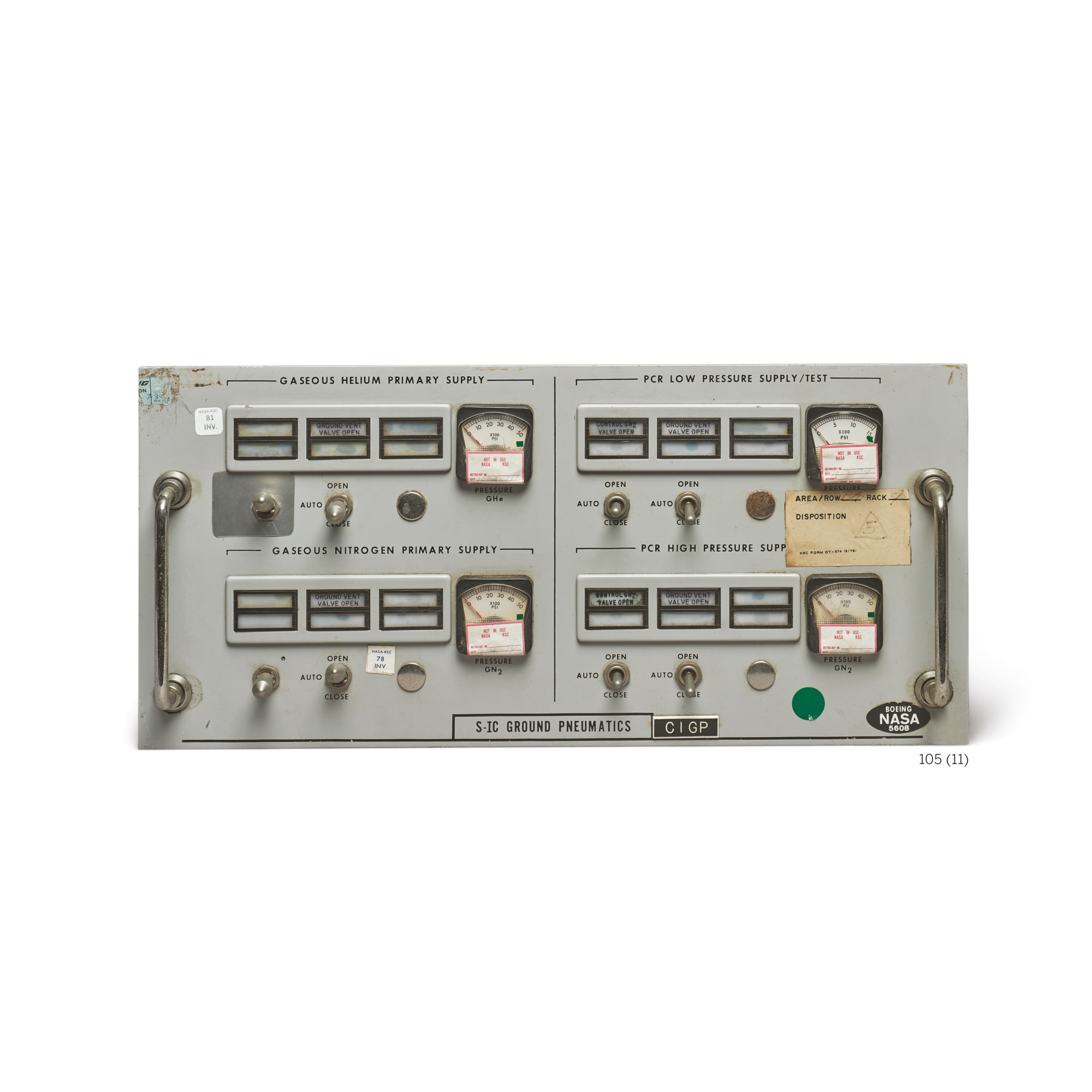 [APOLLO PROGRAM]. SATURN V & SATURN IB/ APOLLO FIRING ROOM CONTROL ...