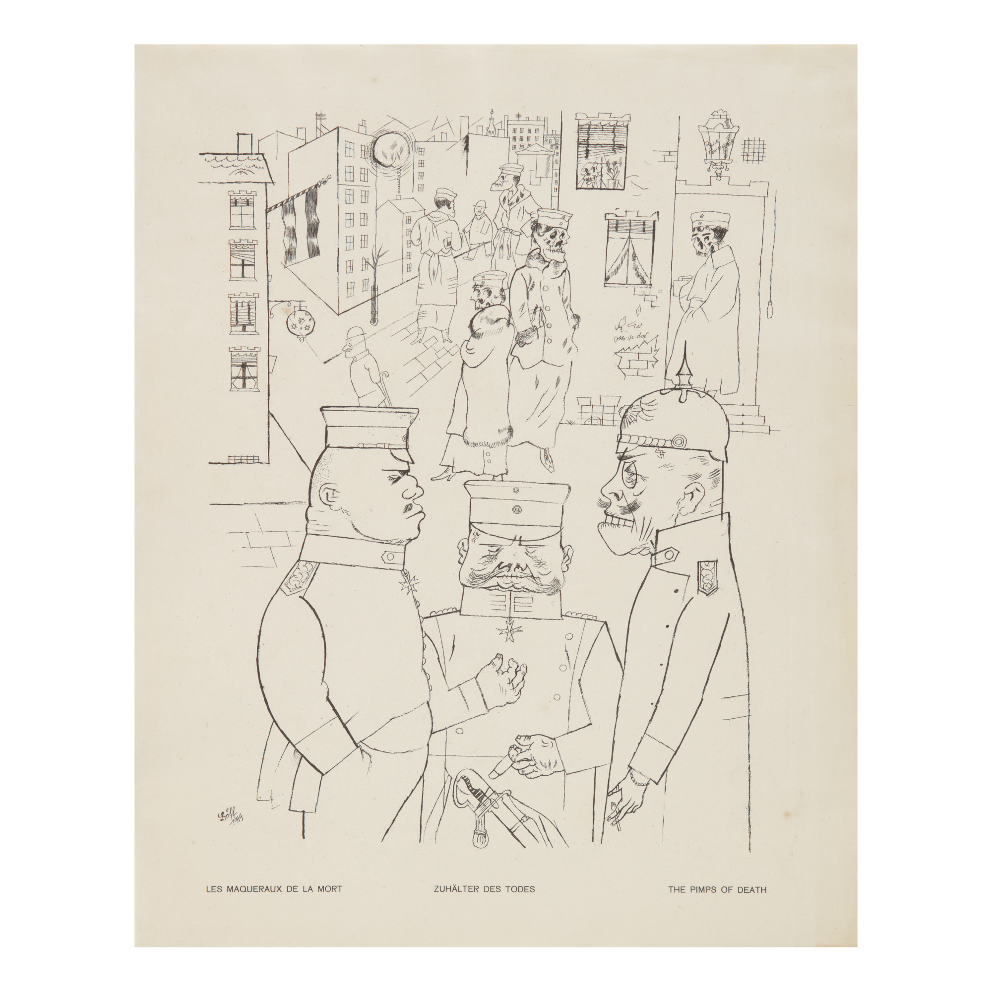 GEORGE GROSZ | GOTT MIT UNS (DÜCKERS M III) | Important Prints and ...