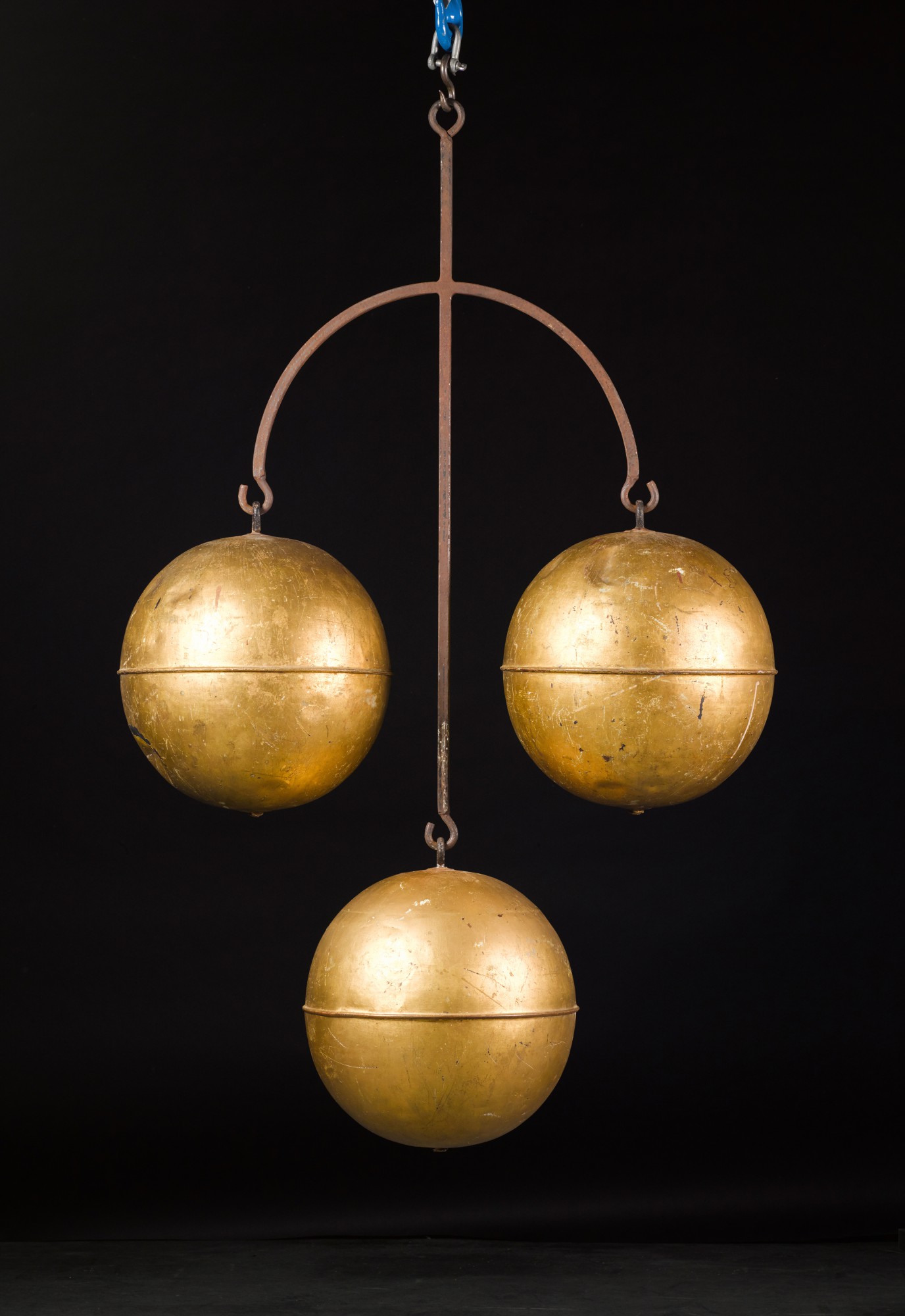 A VICTORIAN CAST-IRON AND GILT-COPPER PAWNBROKERS SIGN, 19TH CENTURY ...