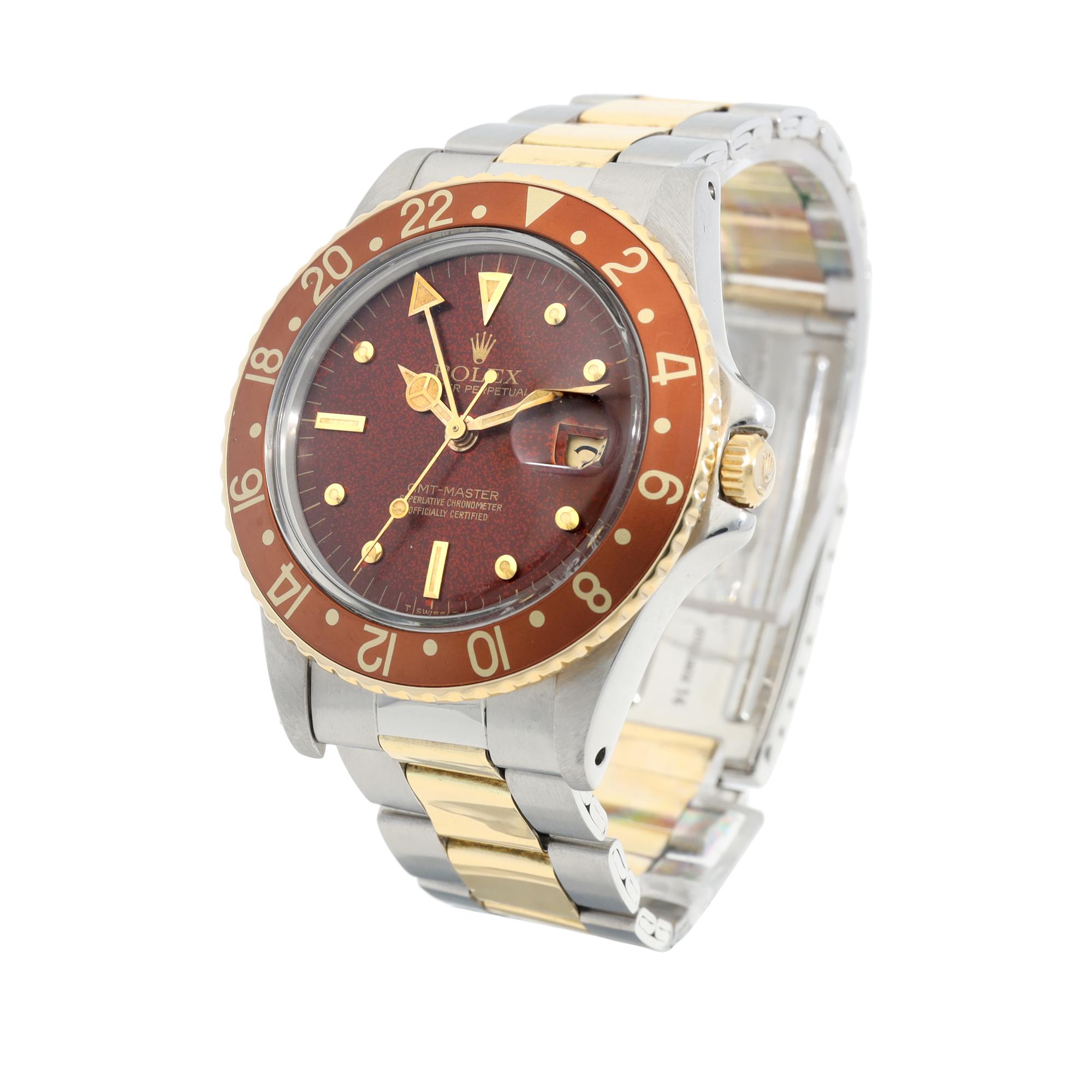 GMT-Master "Root Beer", Reference 16753 | A yellow gold and stainless ...