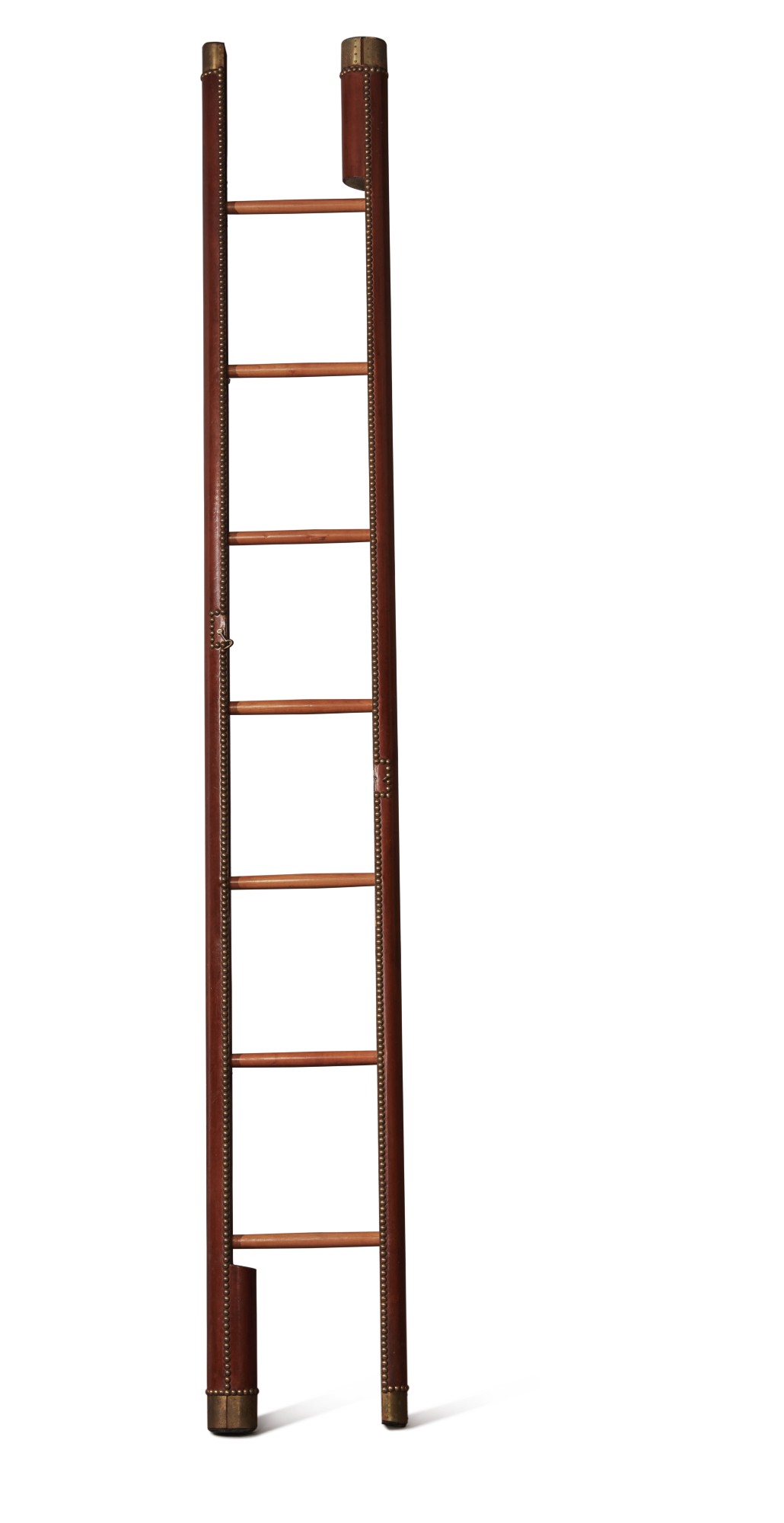 A WOOD AND LEATHER FOLDING LIBRARY LADDER | Mario Buatta: Prince of ...