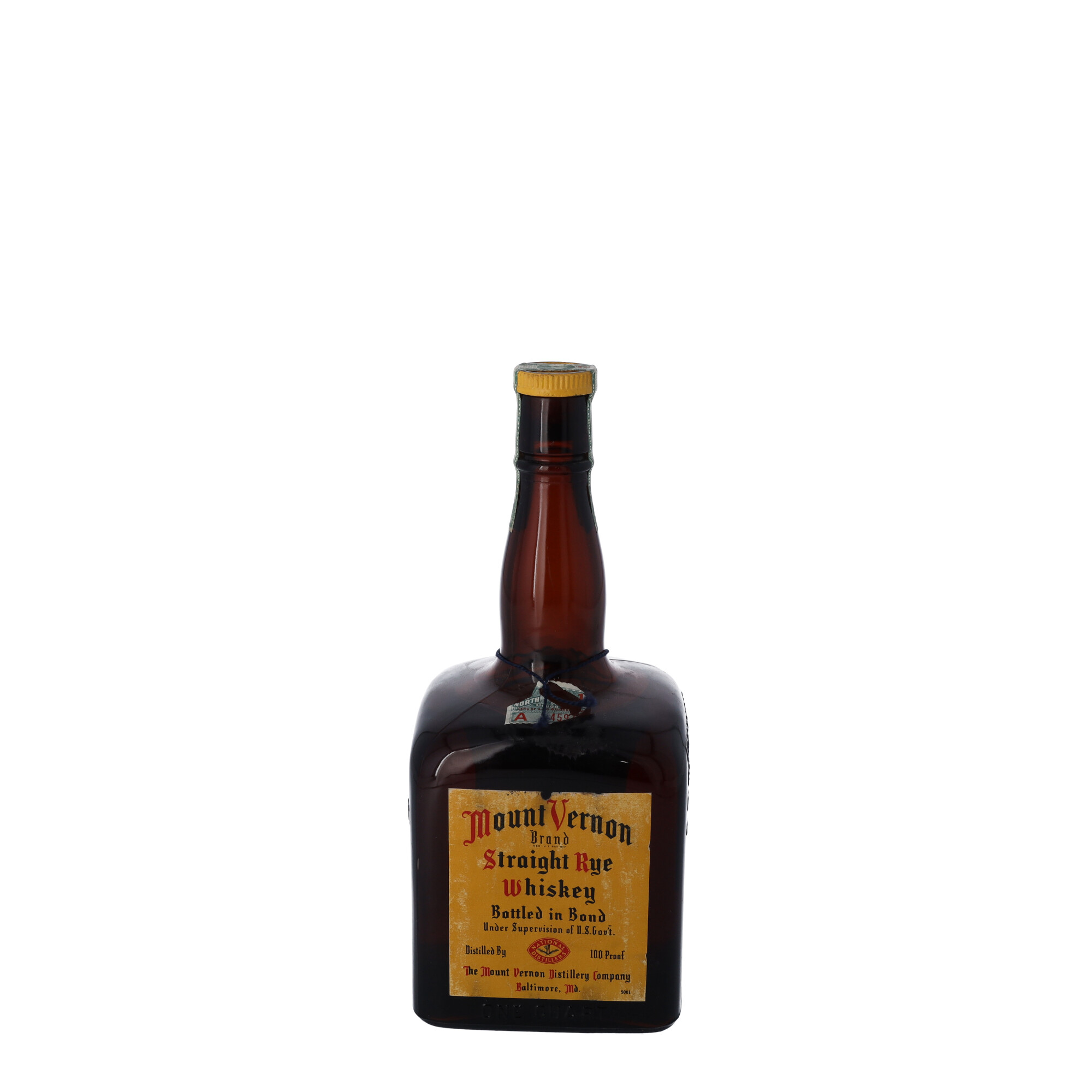 Mount Vernon 5 Year Old Rye 100 proof 1935 (1 QUART) | Rare Bourbon ...