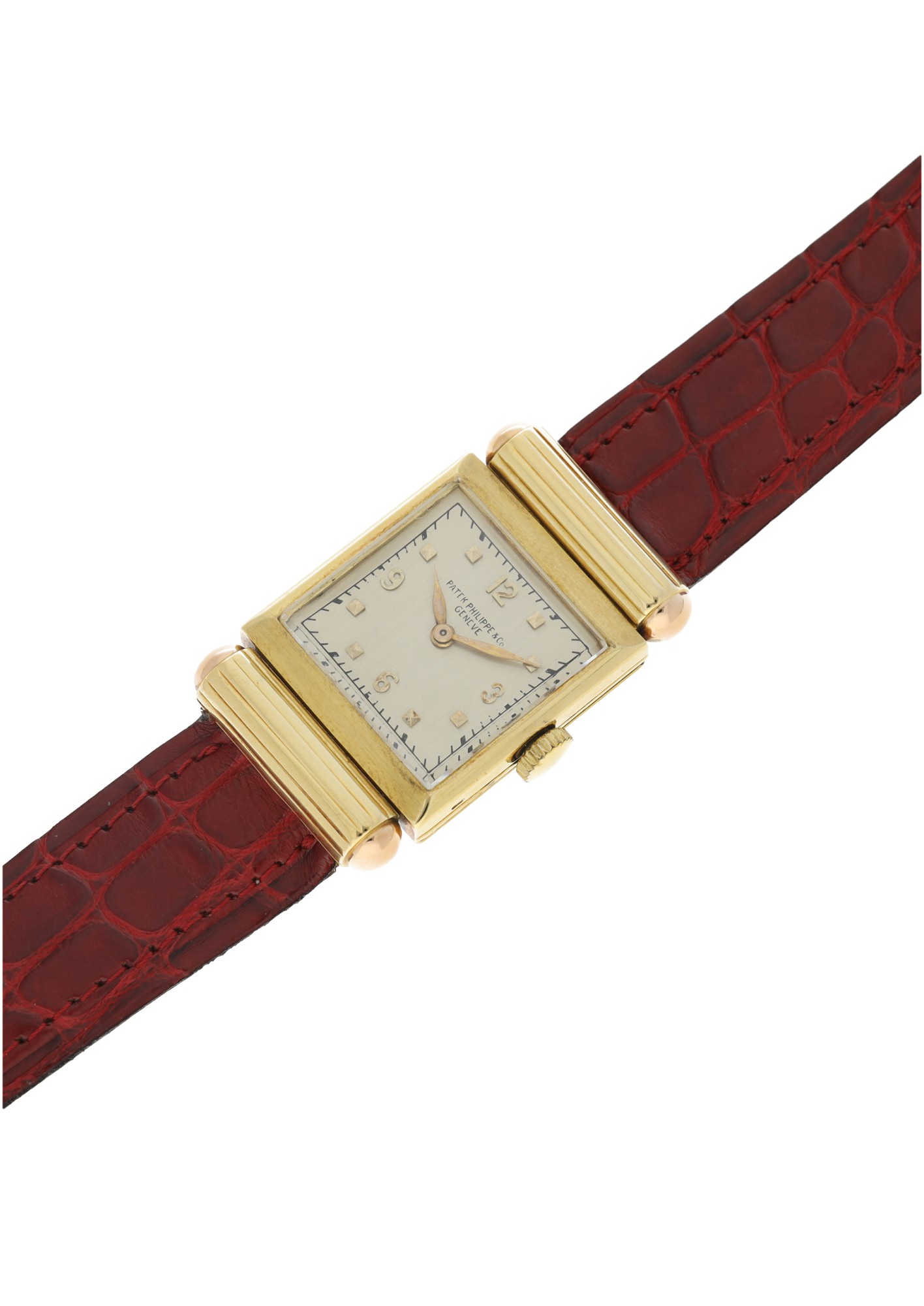 A YELLOW GOLD RECTANGULAR WRISTWATCH, CIRCA 1940 | Weekly Watches | New ...