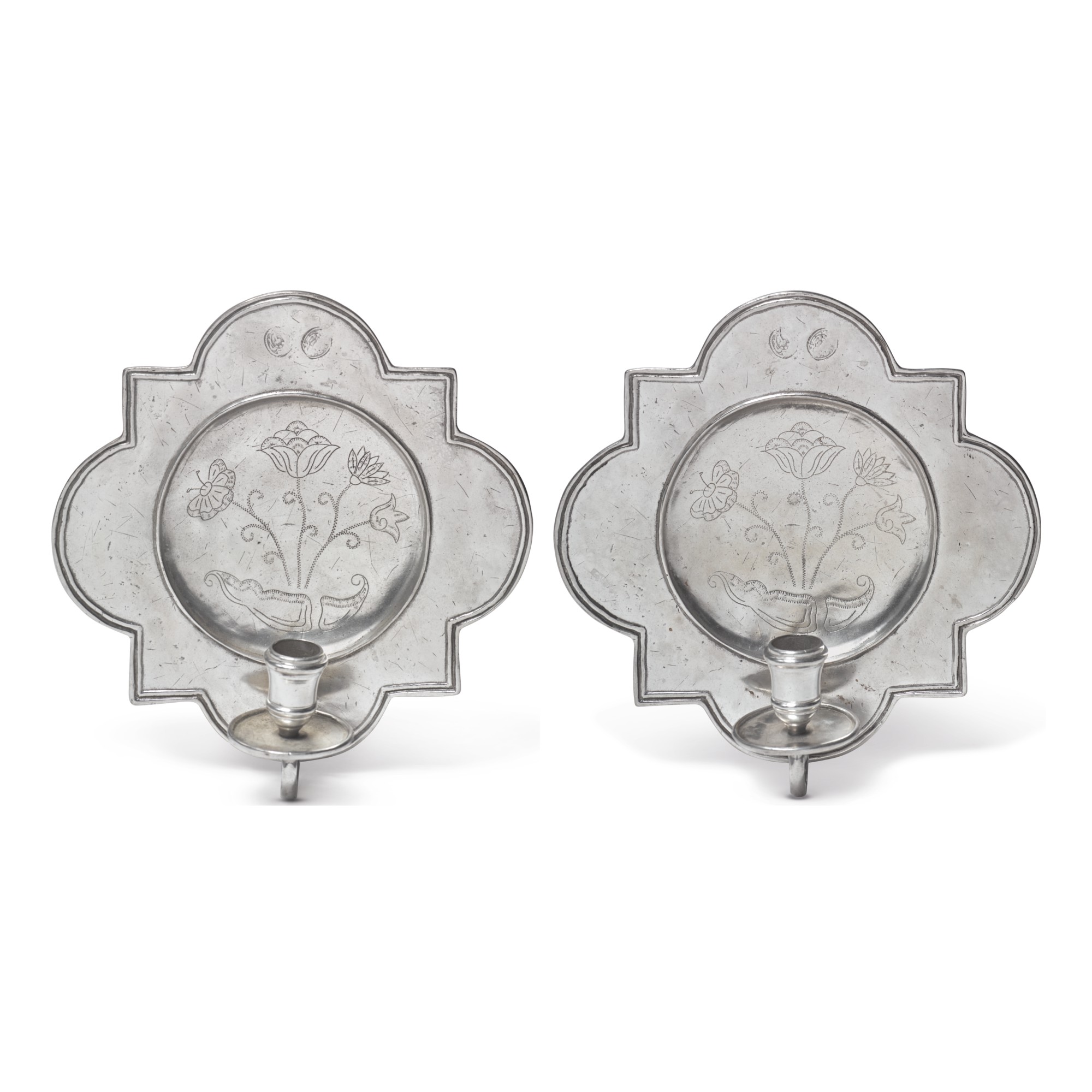 A PAIR OF FRENCH PEWTER SCONCES, CIRCA 1900 | Mario Buatta: Prince of ...