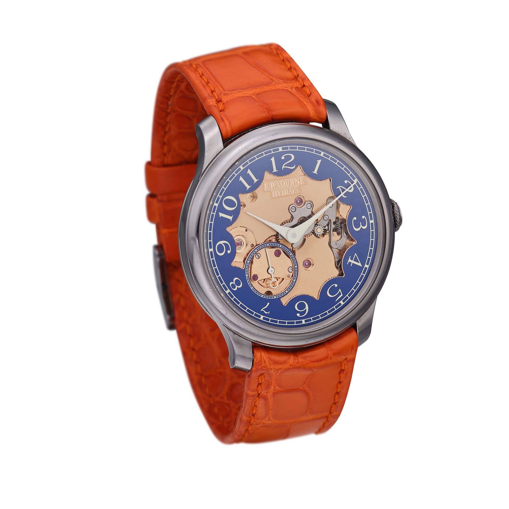 Chronometre Bleu Byblos | A limited edition tantalum semi-skeletonised ...