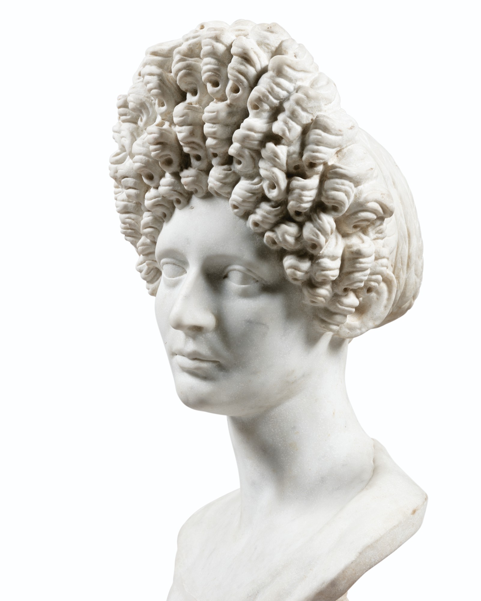 Portrait bust of a Flavian woman, called Fonseca | Saint-Calais, un ...