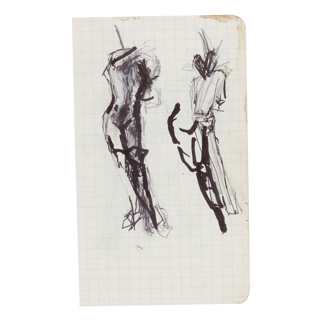 Richard Hambleton Untitled Sketch Of Two Standing Figures Available richard-hambleton-untitled-sketch-of-two-standing-figures-available