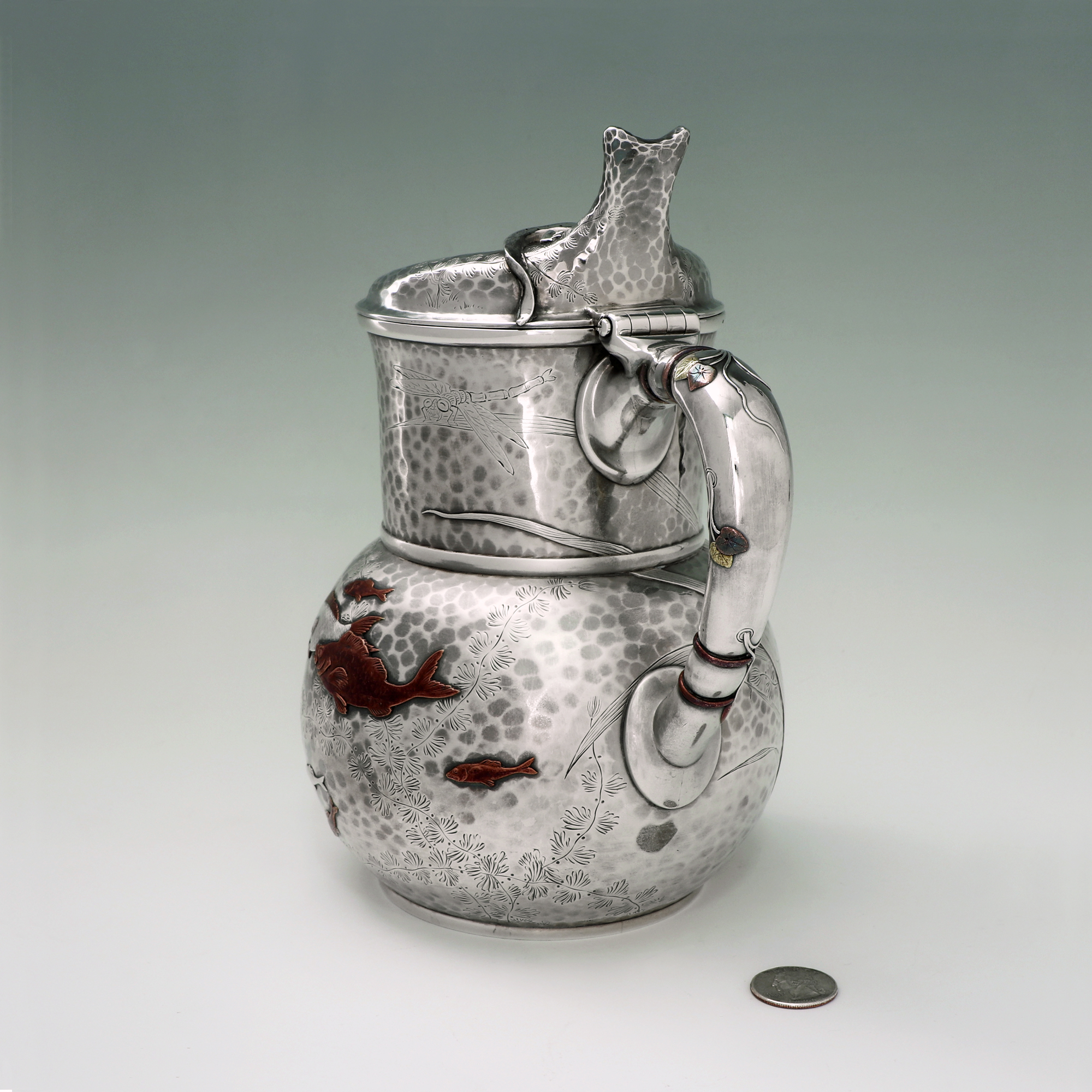AN AMERICAN SILVER AND MIXED-METAL BEER JUG | TIFFANY & CO., NEW YORK ...