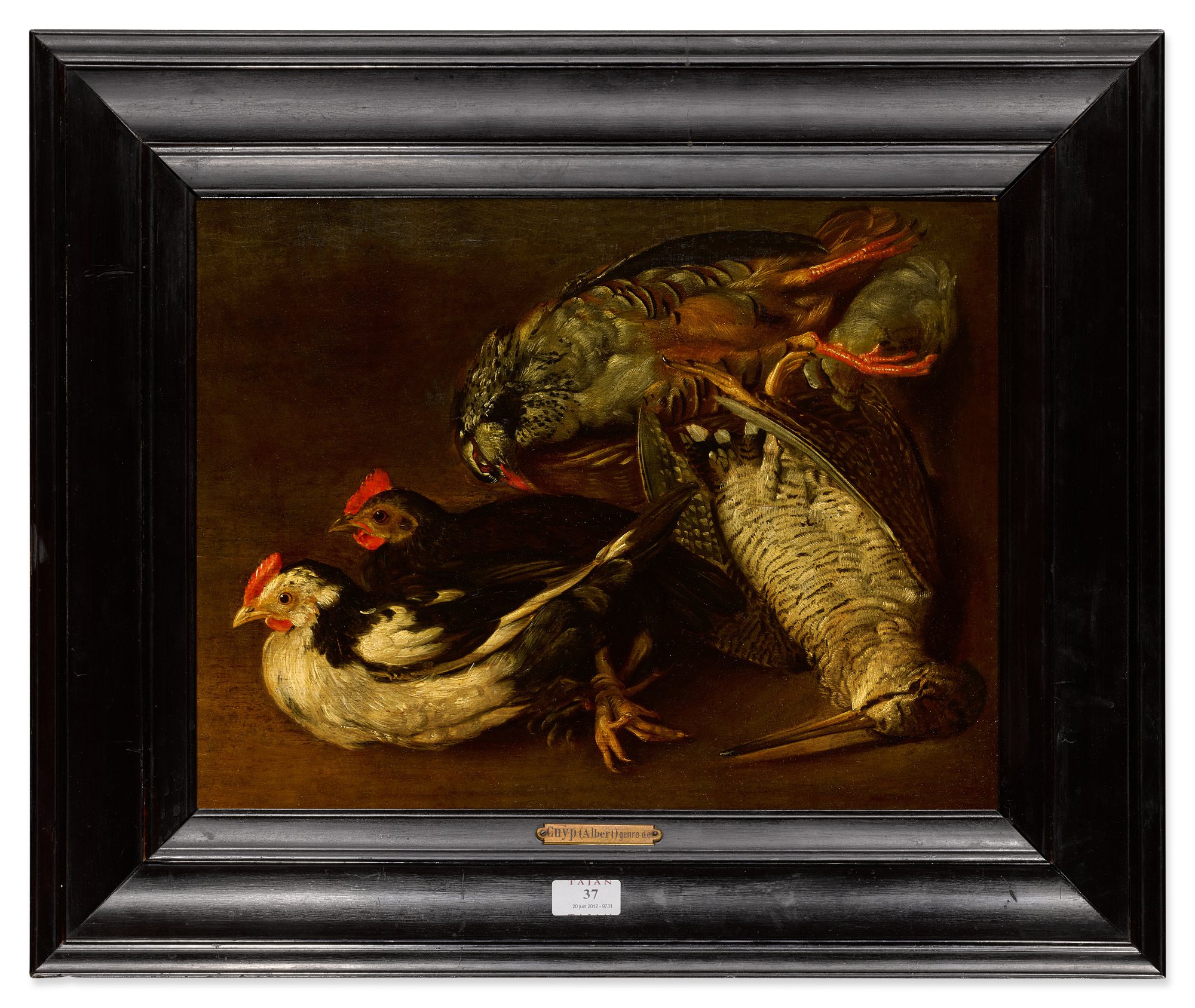 A still life with a woodcock, red partridge, and two hens | Master ...