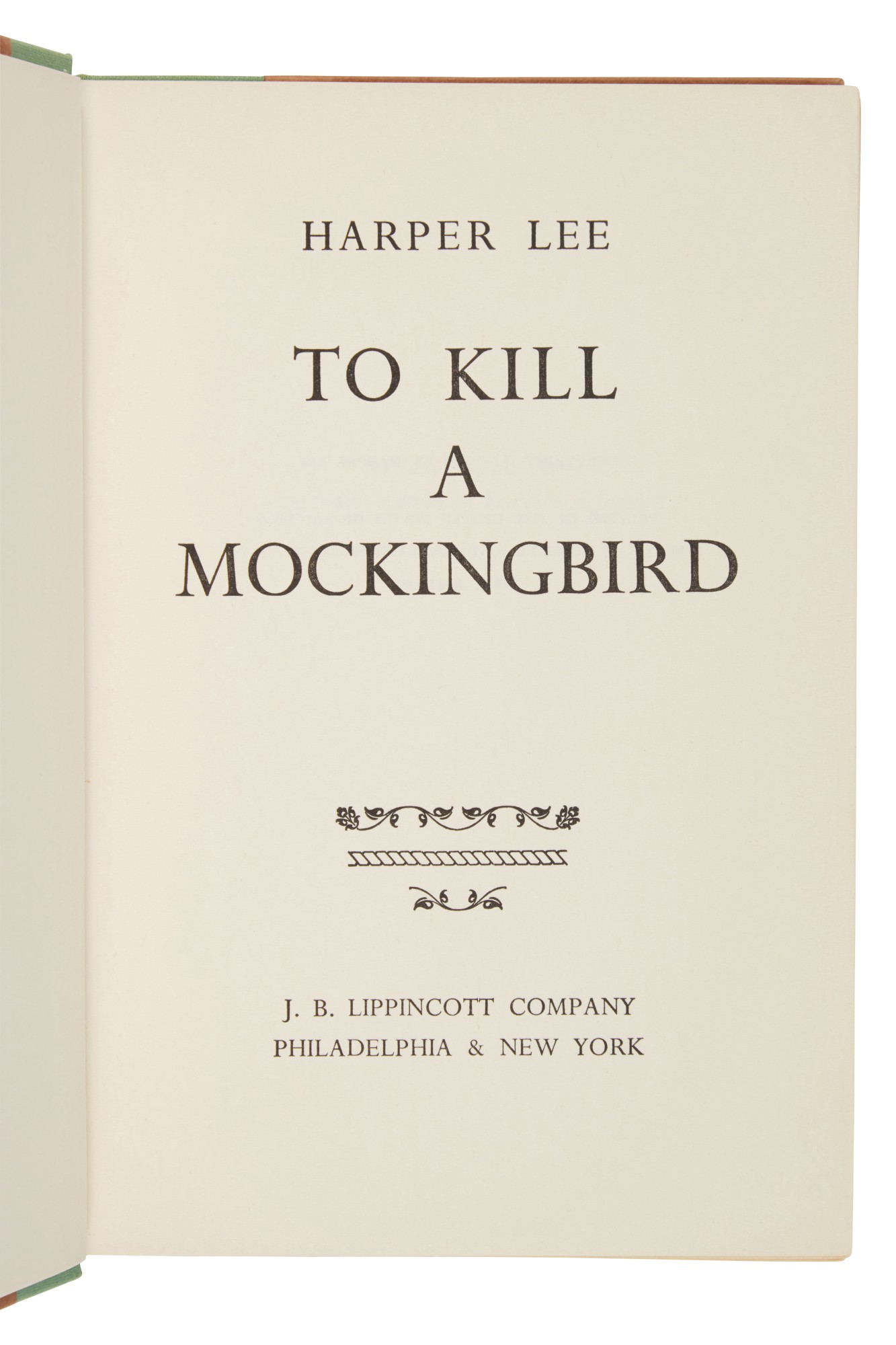 Lee, Harper | First edition, presentation copy | Fine Books and ...