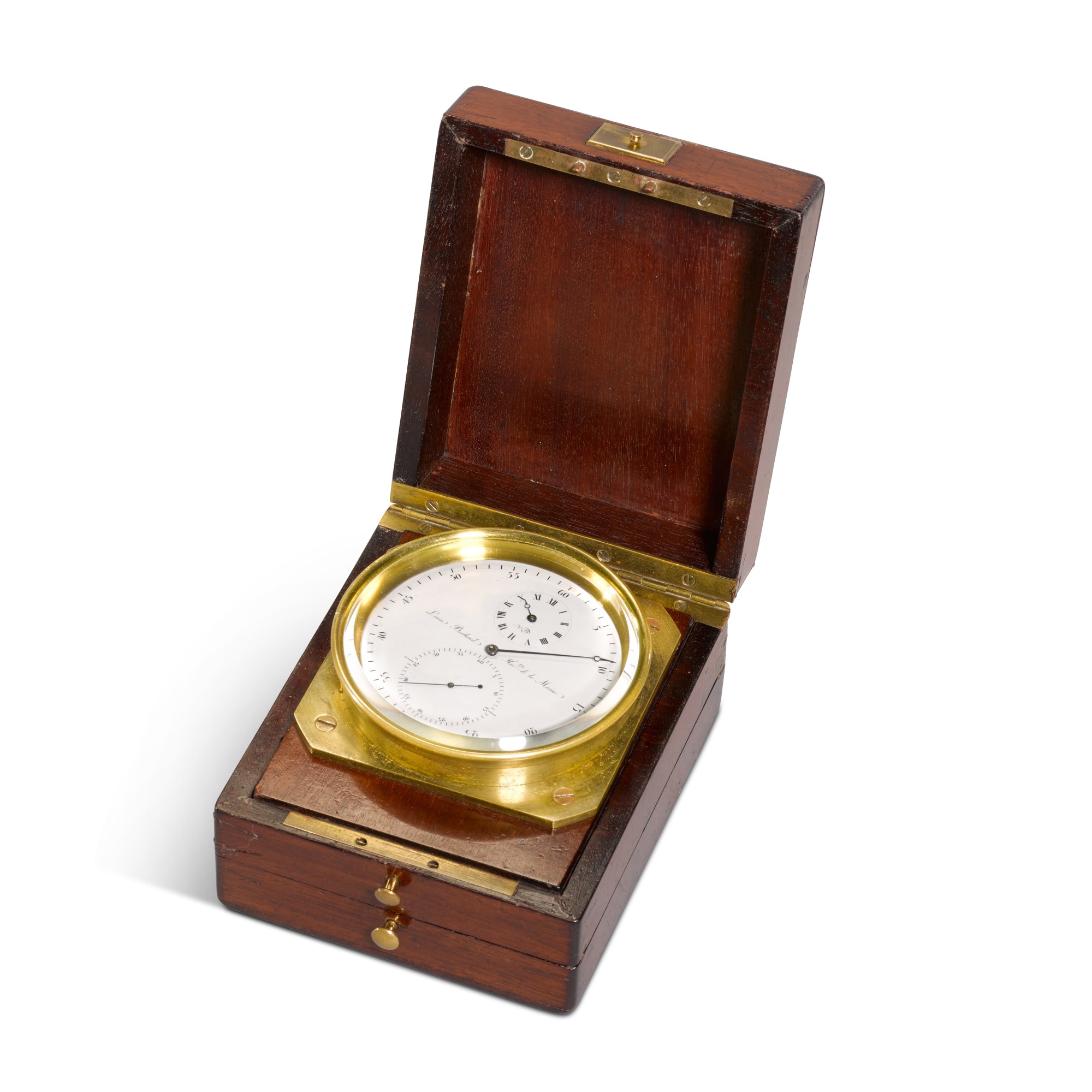 An empire mahogany two-day marine chronometer, Louis Berthoud, No 93 ...