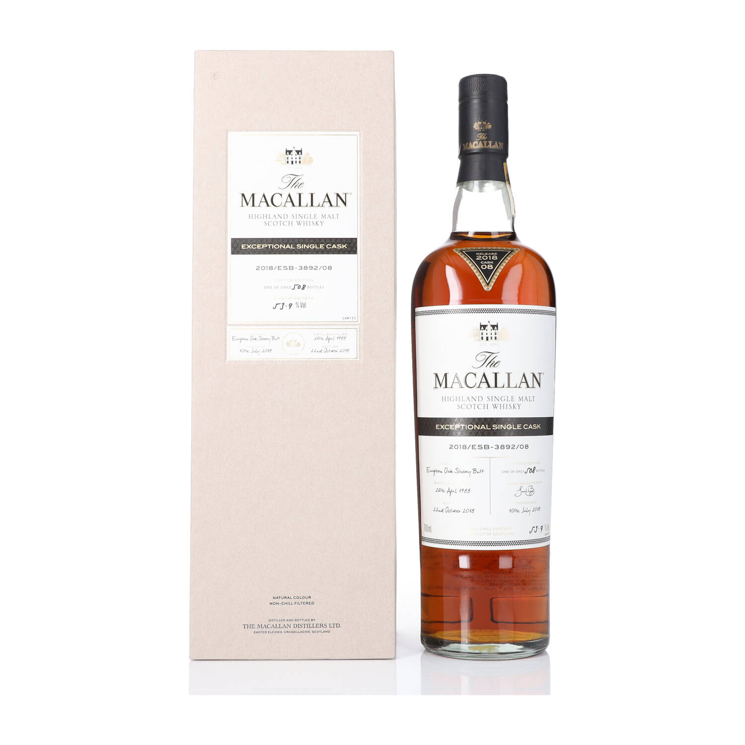 The Macallan Exceptional Single Cask 2018/ESB-3892/08 53.9 abv 1988 (1 ...