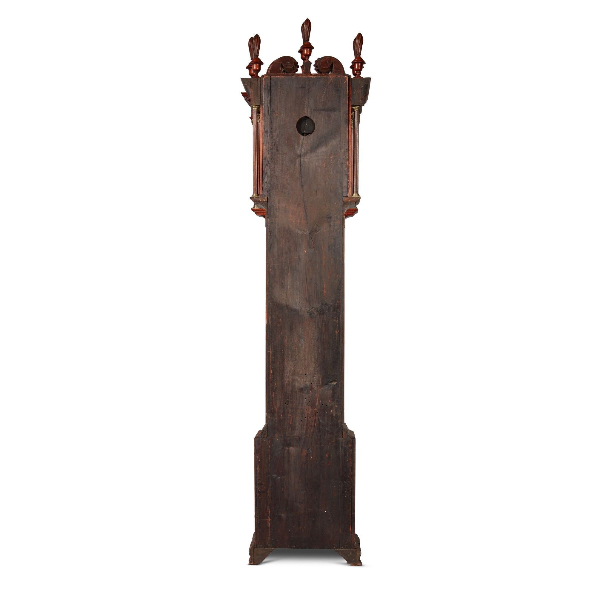 Rare Chippendale Carved Walnut Case Clock, case attributed to Adam Ault ...