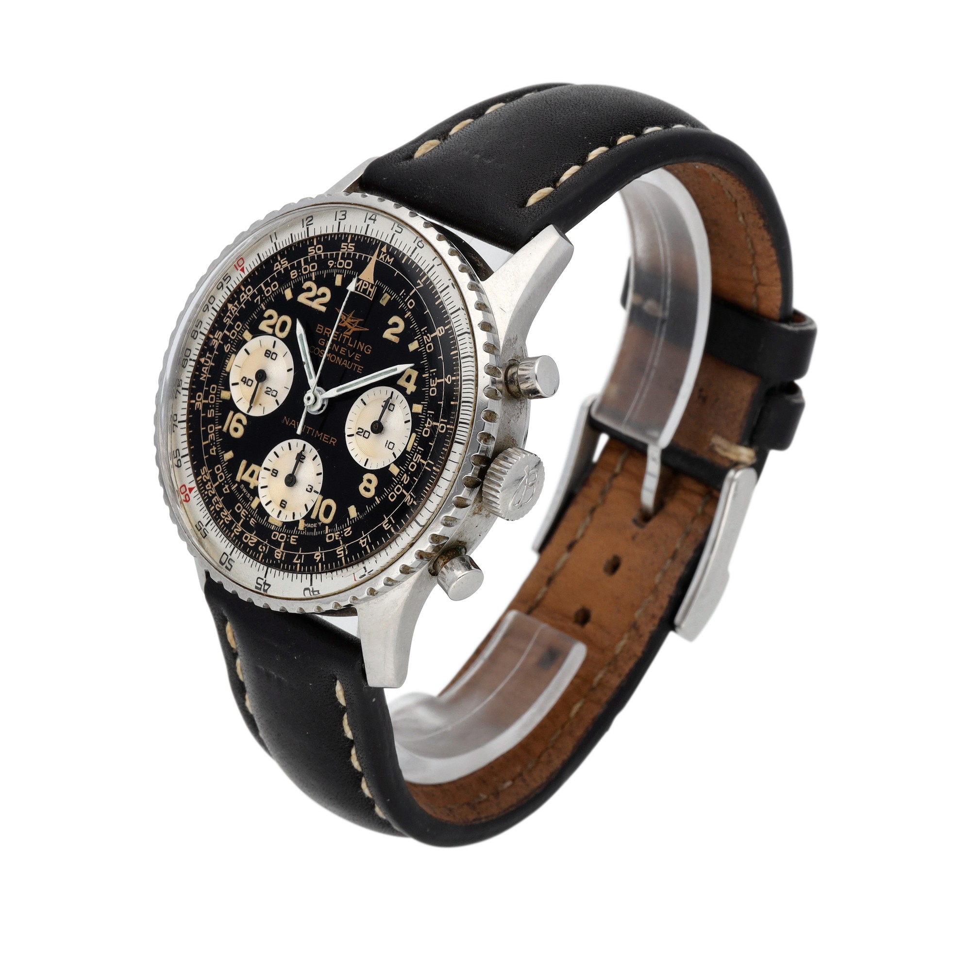 Navitimer Cosmonaute, Ref. 809 Stainless steel chronograph wristwatch ...