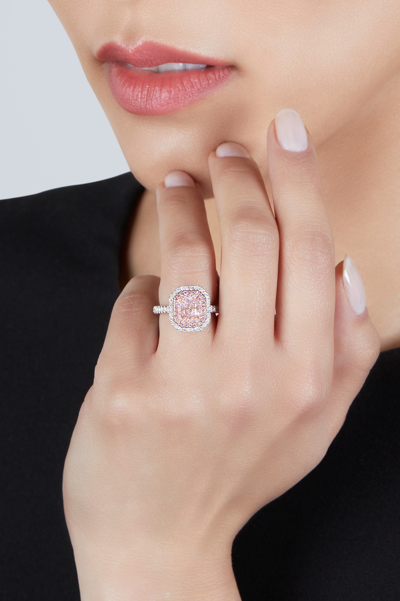 Light Pink Diamond and Diamond Ring | Magnificent Jewels | | Sotheby's