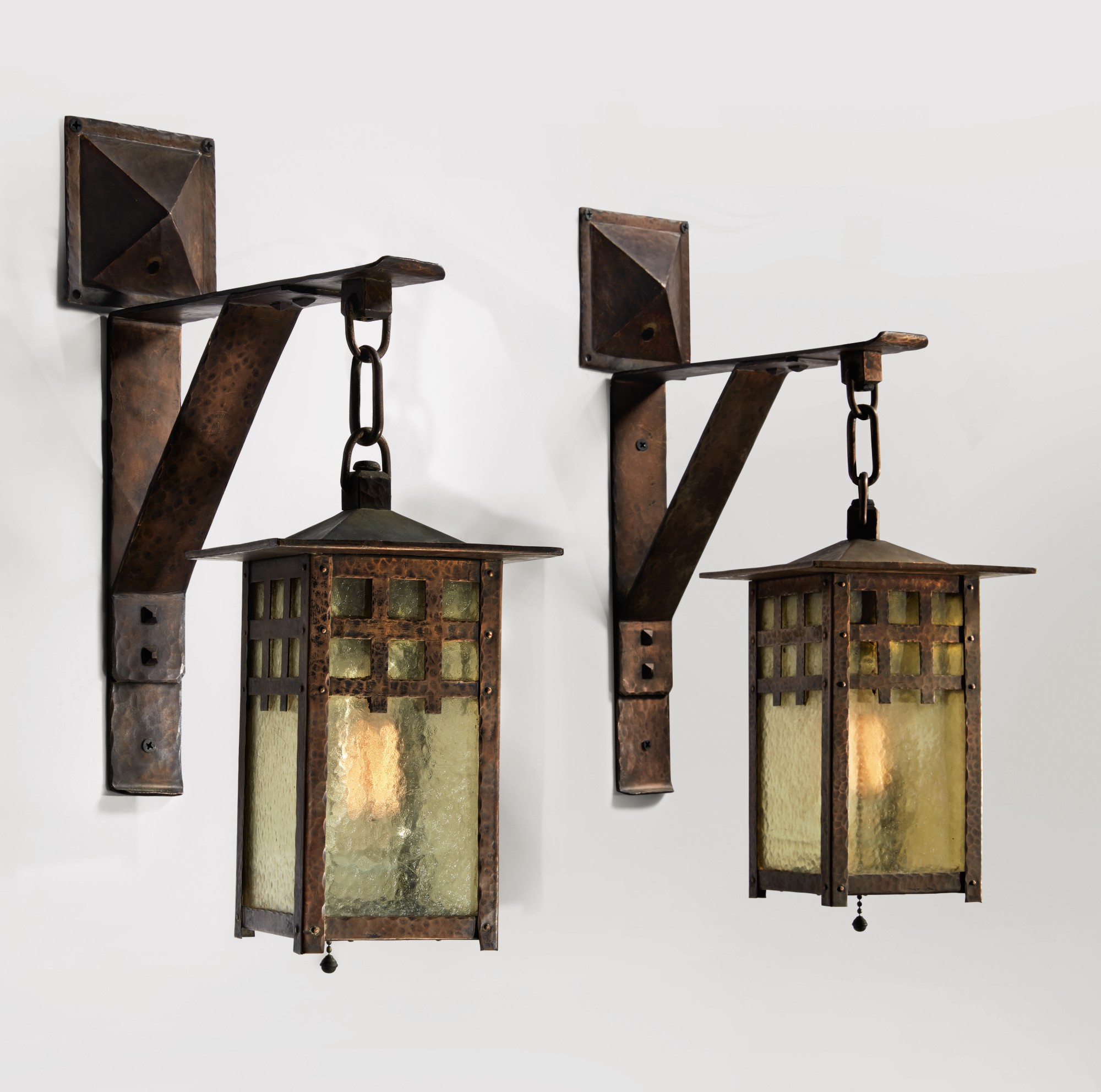 GUSTAV STICKLEY | PAIR OF SCONCES, MODEL NO. 830 | Important Design ...