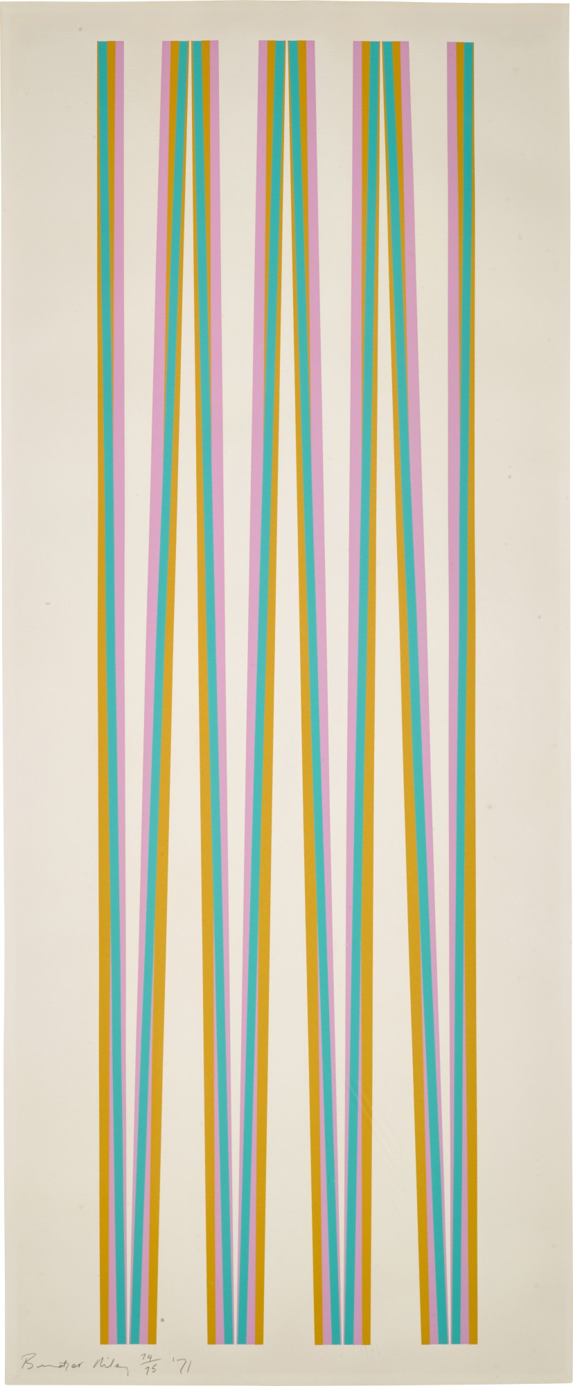 BRIDGET RILEY | UNTITLED (ELONGATED TRIANGLES 4) (S. 12) | Modern ...