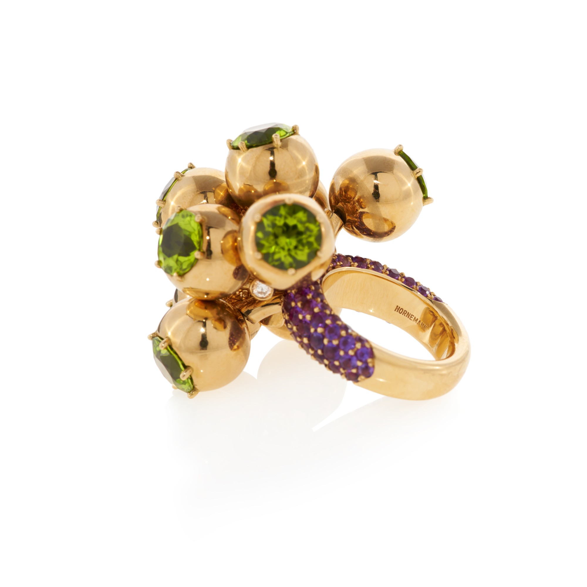 Peridot, amethyst and diamond ring | Fine Jewels, Watches & Handbags ...