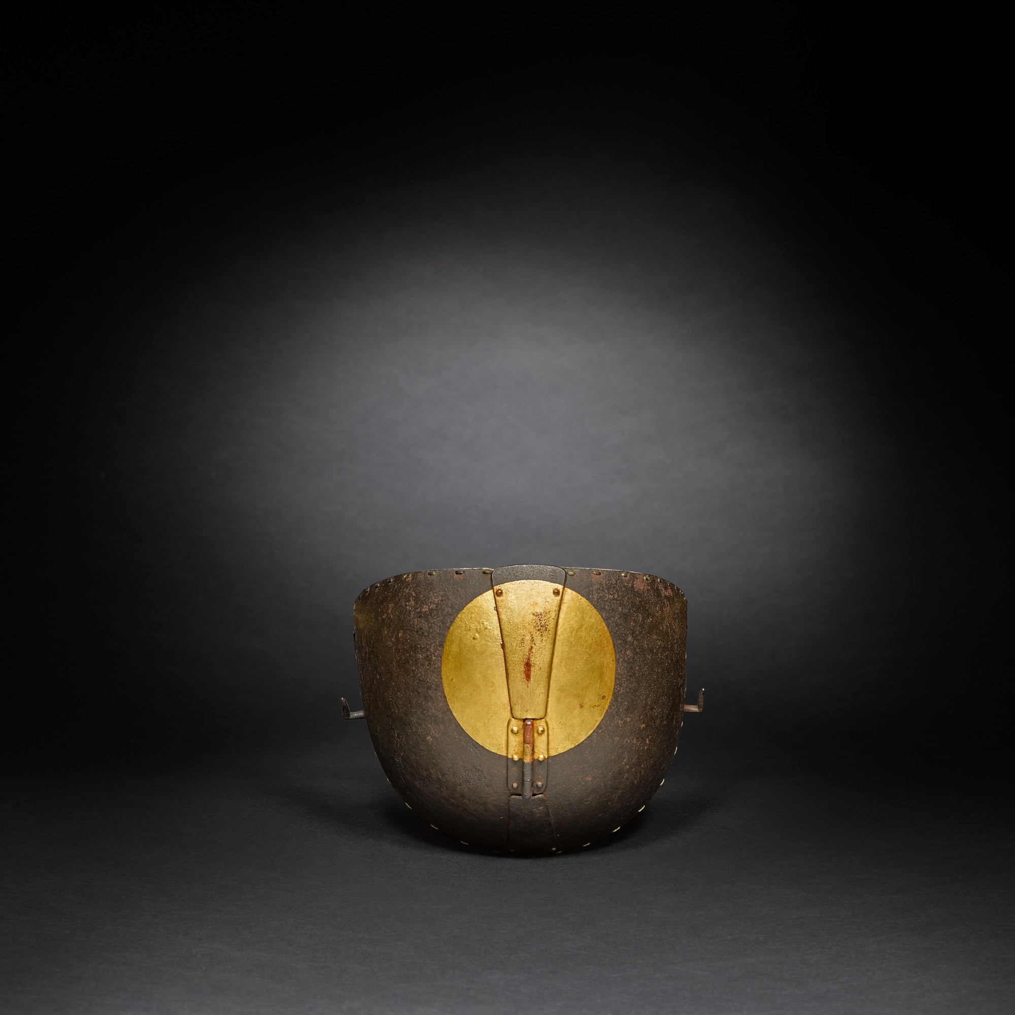 A rare hachi-gane [collapsible helmet] | Signed Saotome Ietada ...