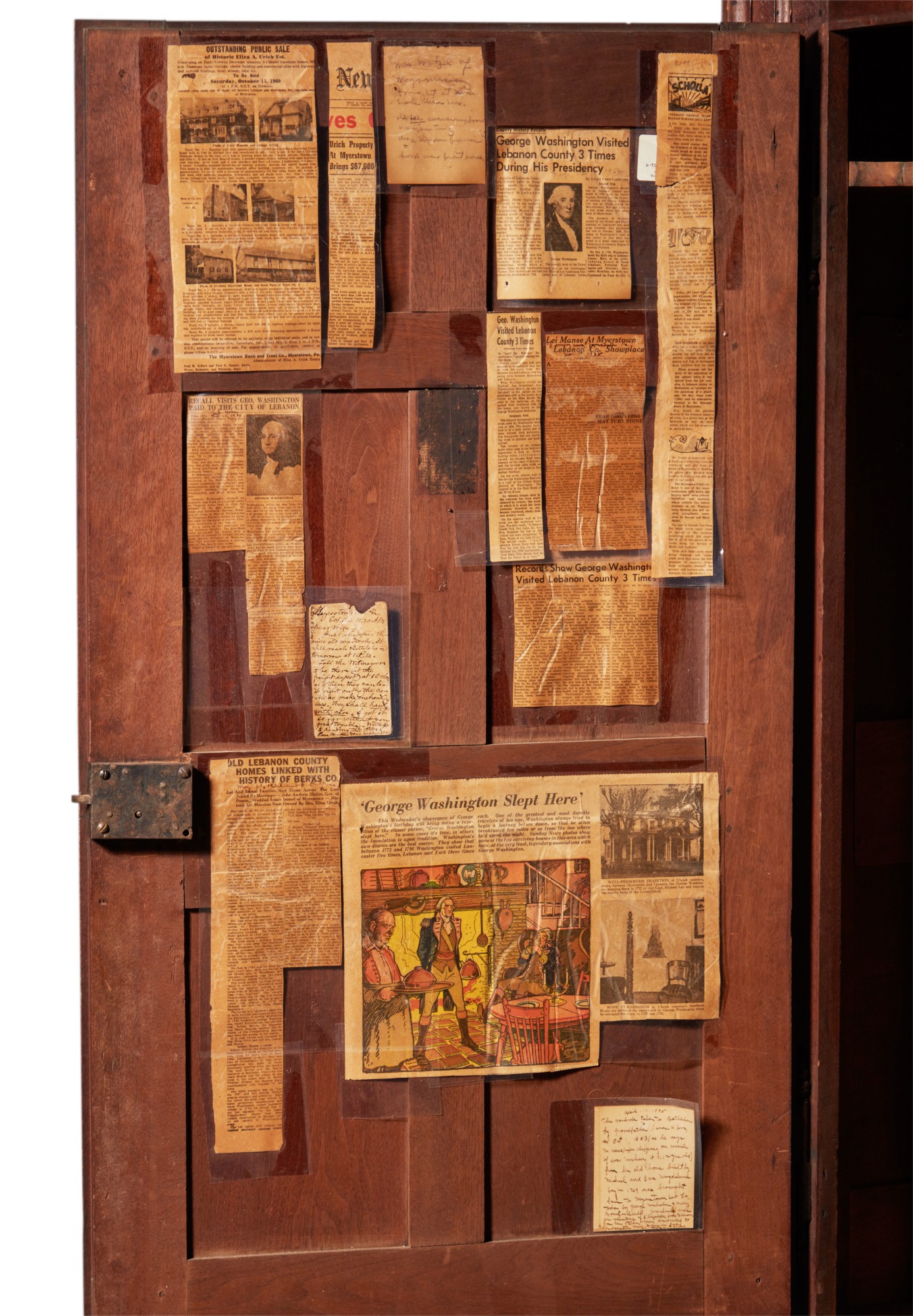 The Ley Family Chippendale Sulfur-Inlaid Walnut Schrank, probably made ...